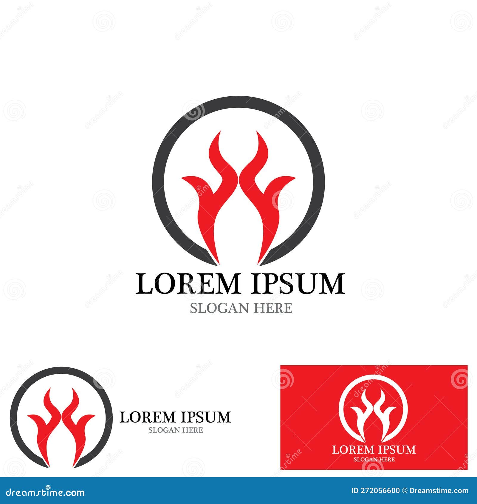Fire Flame Logo Vector Template Illustration Stock Illustration ...
