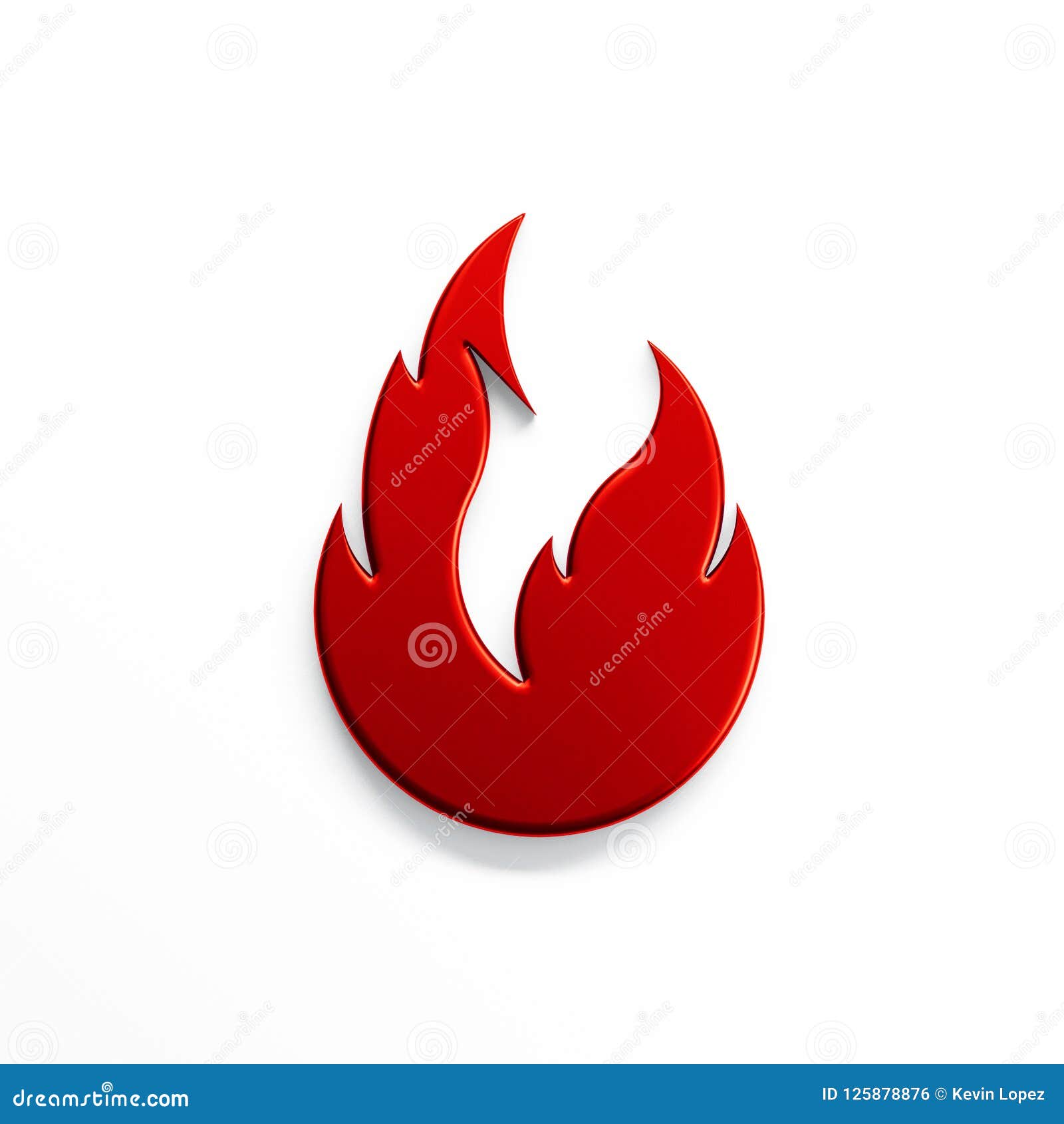 Fire Flame with Negative Space. 3D Render Illustration Stock ...