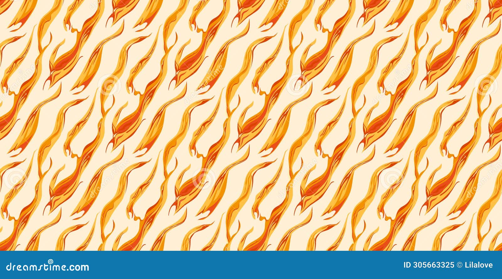 Fire, Flame Seamless Pattern Design Pastel Color Background Stock ...