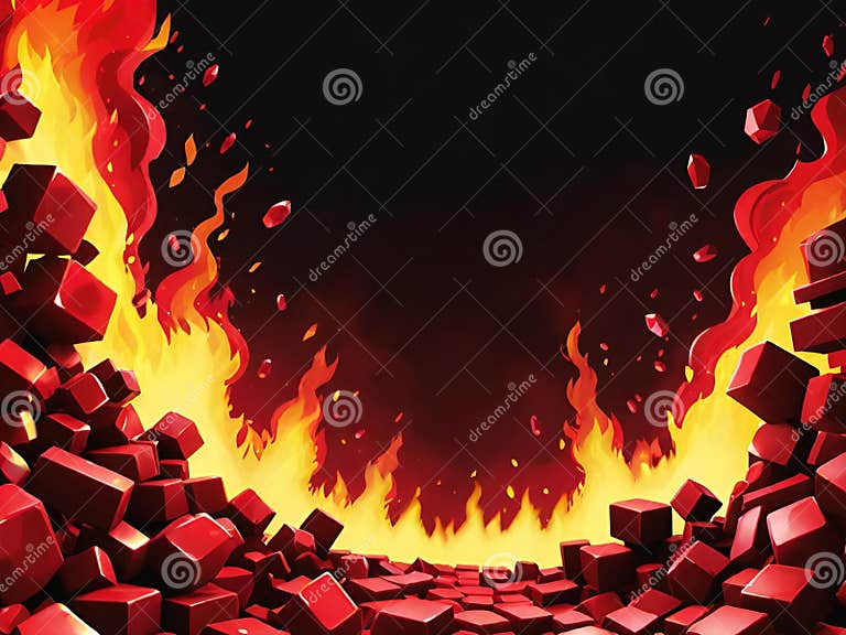 Fire Flame in the Shape of a Fire Stock Illustration - Illustration of ...
