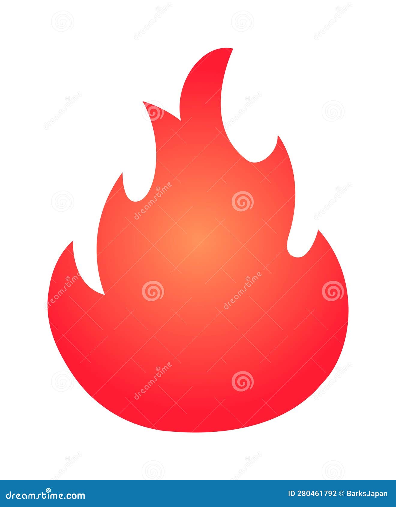 Fire Flame Shape Illustration Stock Vector - Illustration of bright ...