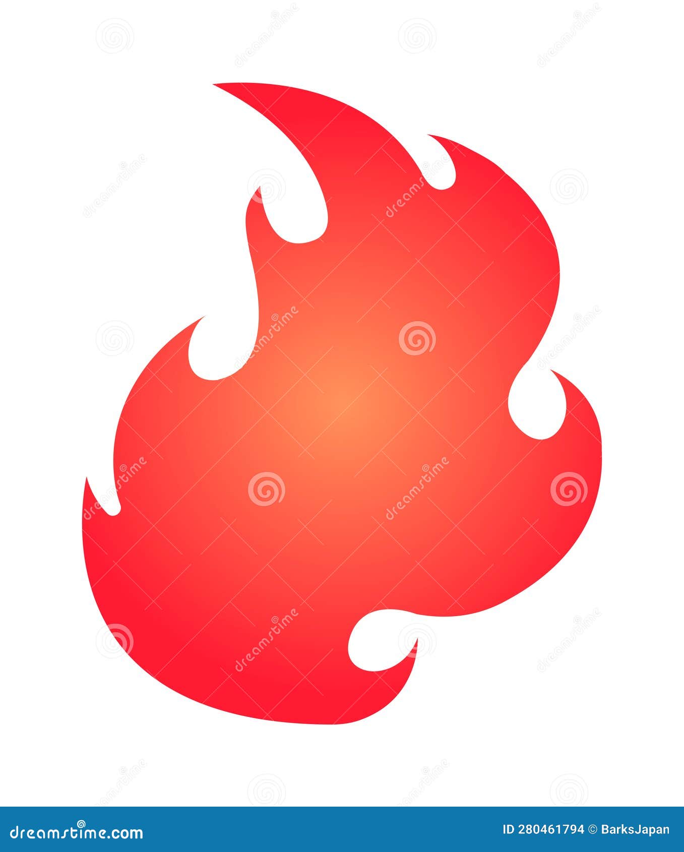 Fire Flame Shape Illustration Stock Vector - Illustration of shape ...