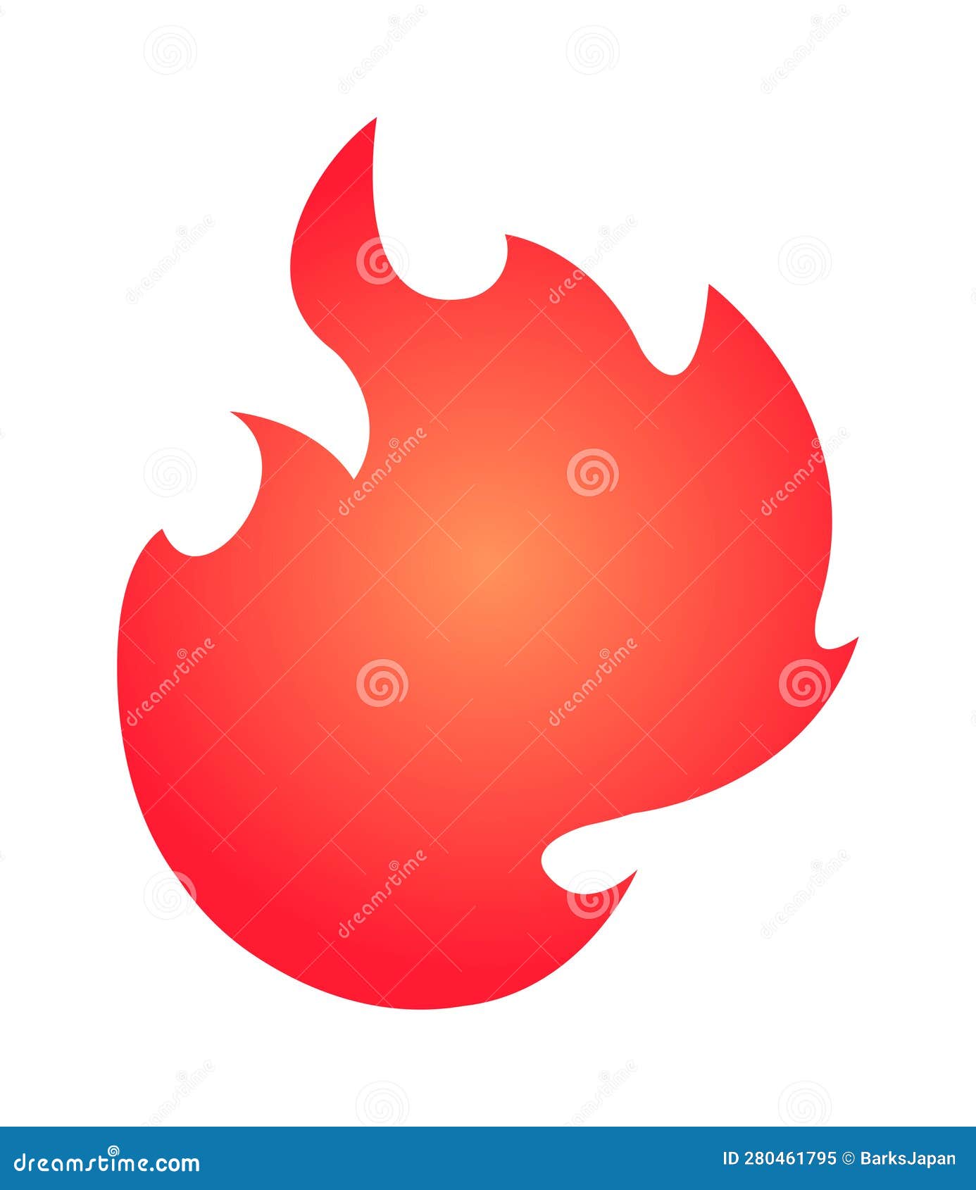 Fire Flame Shape Illustration Stock Vector - Illustration of warning ...