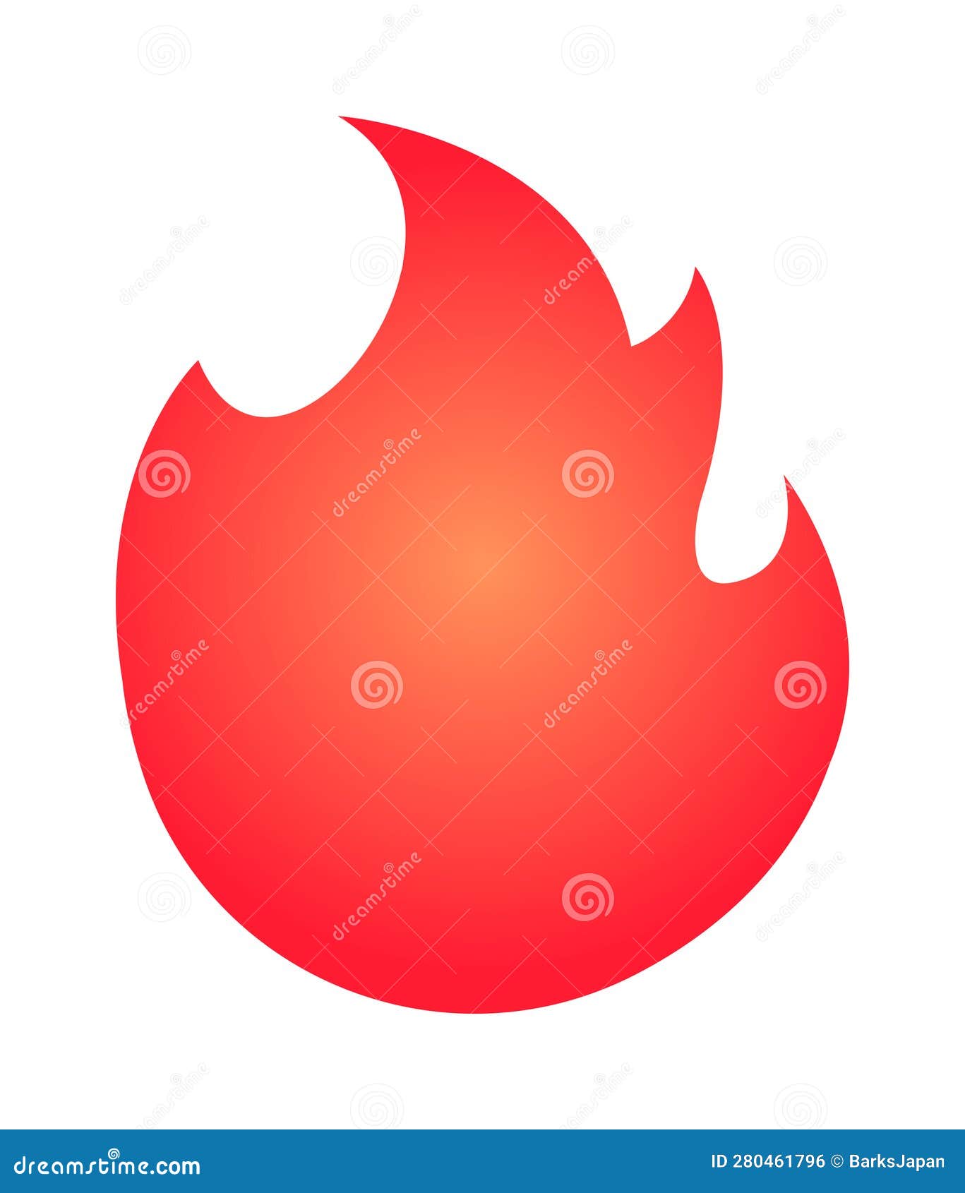 Fire Flame Shape Illustration Stock Vector - Illustration of furious ...