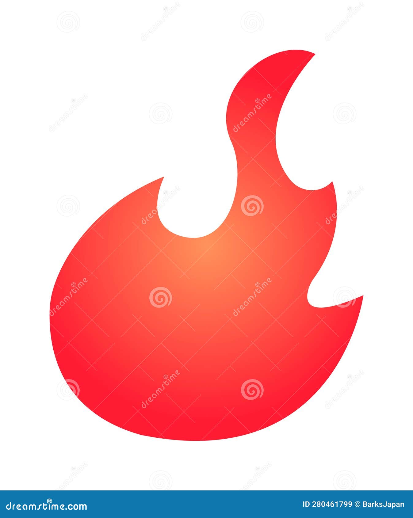 Fire Flame Shape Illustration Stock Vector - Illustration of decoration ...