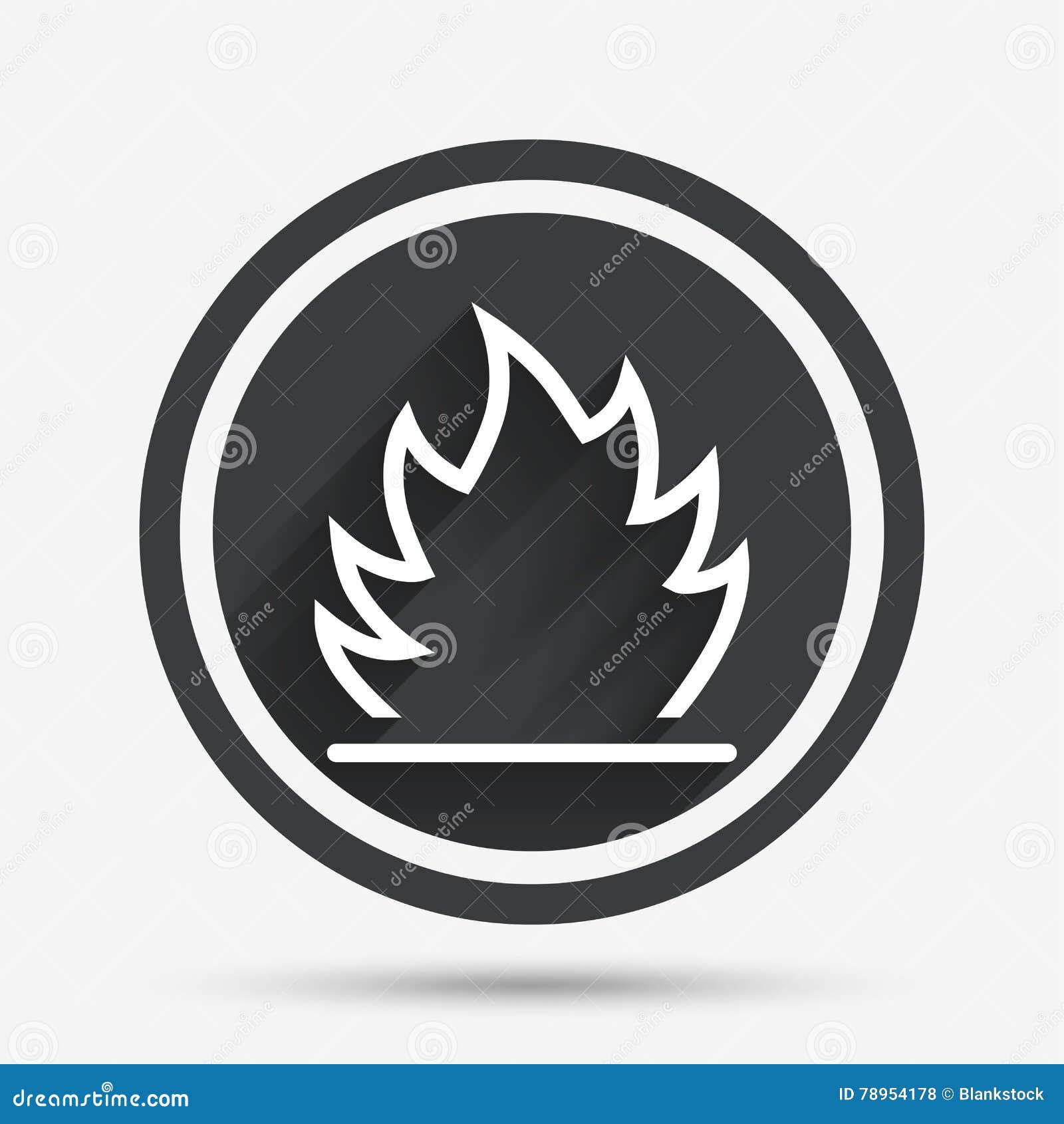 Fire Flame Sign Icon. Heat Symbol Stock Vector - Illustration of escape ...