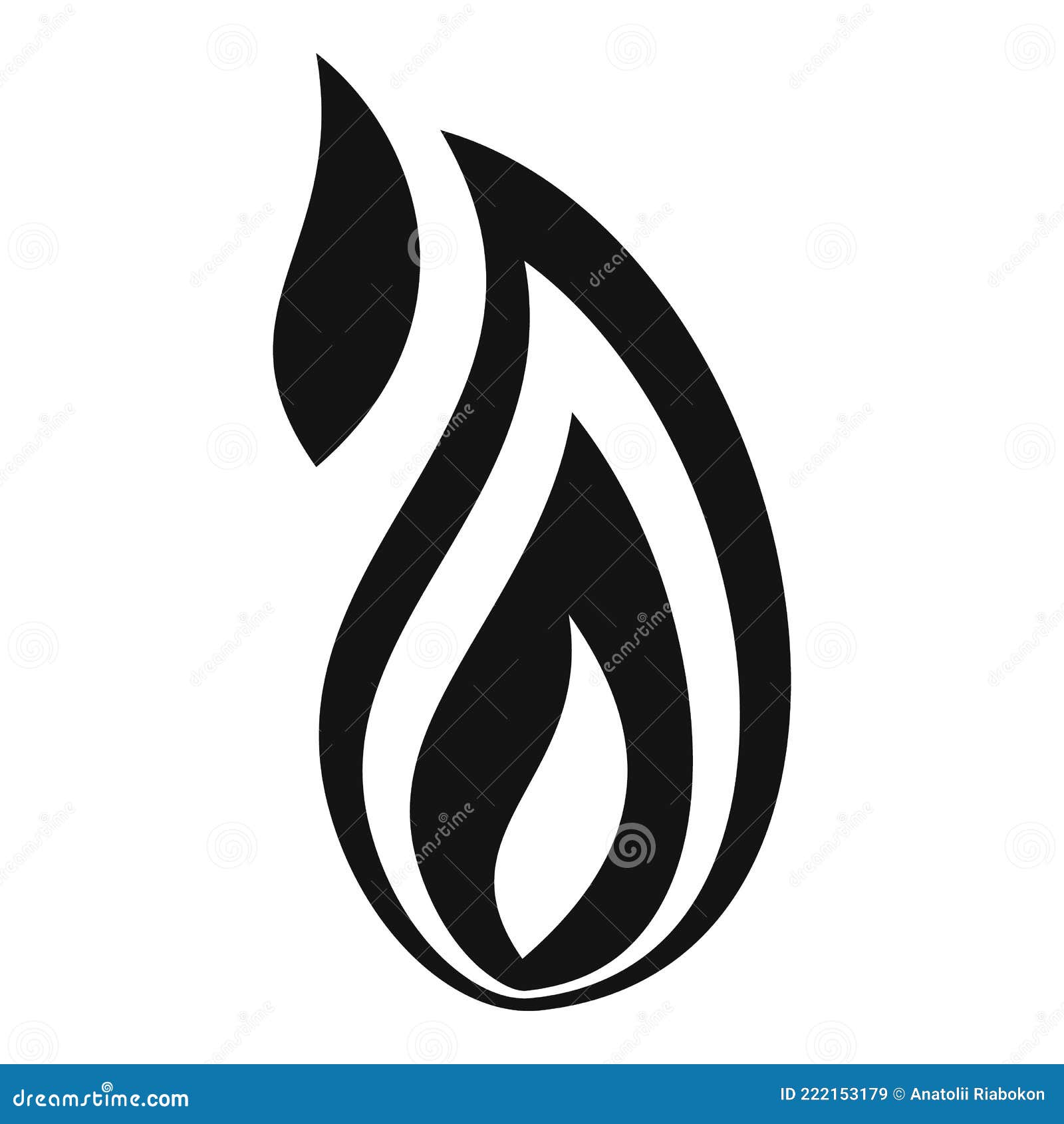 Fire Flame Speed Icon, Simple Style Stock Vector - Illustration of ...
