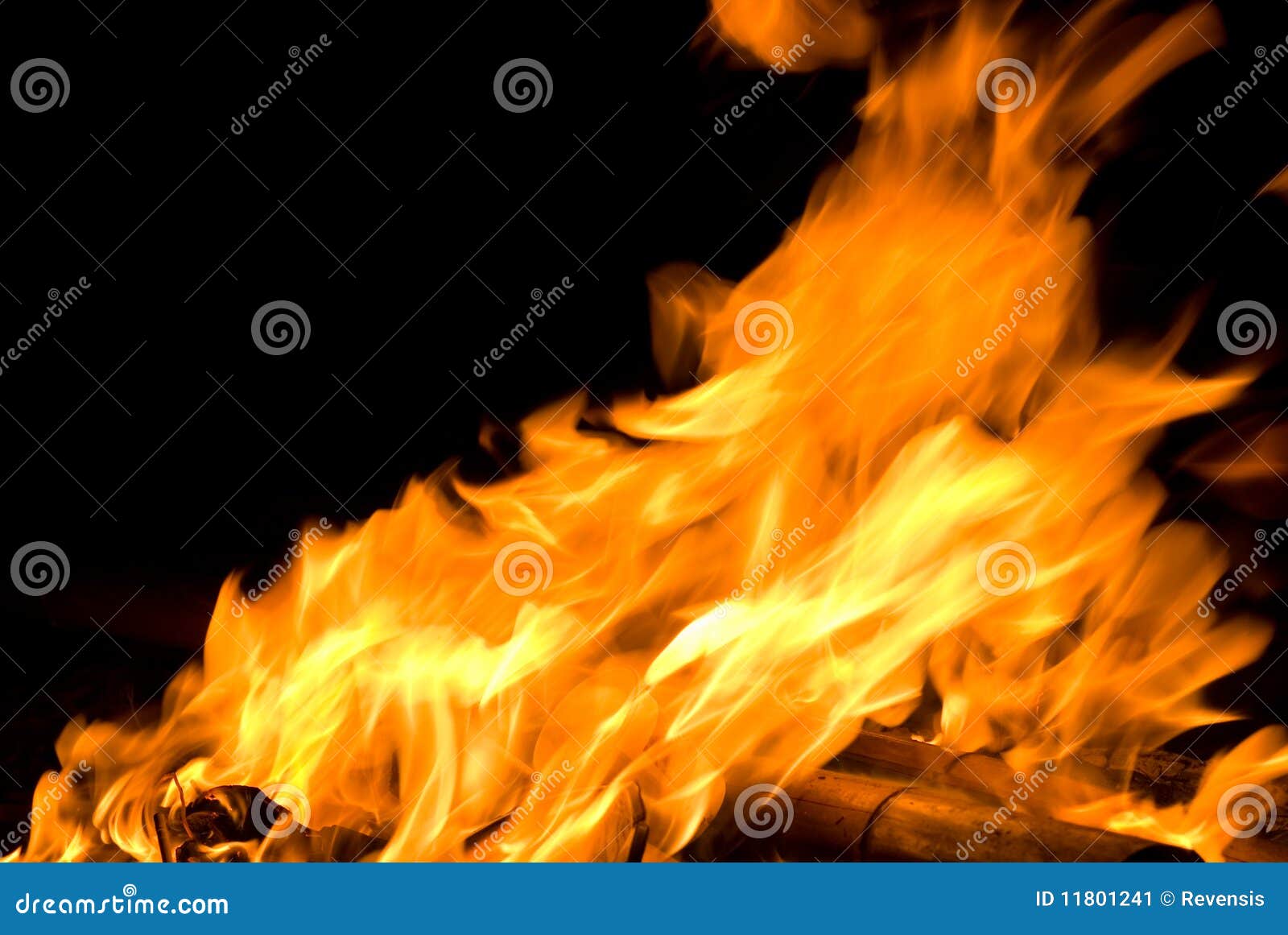 Fire Flame Swing with the Wind Stock Image - Image of danger, explosion ...