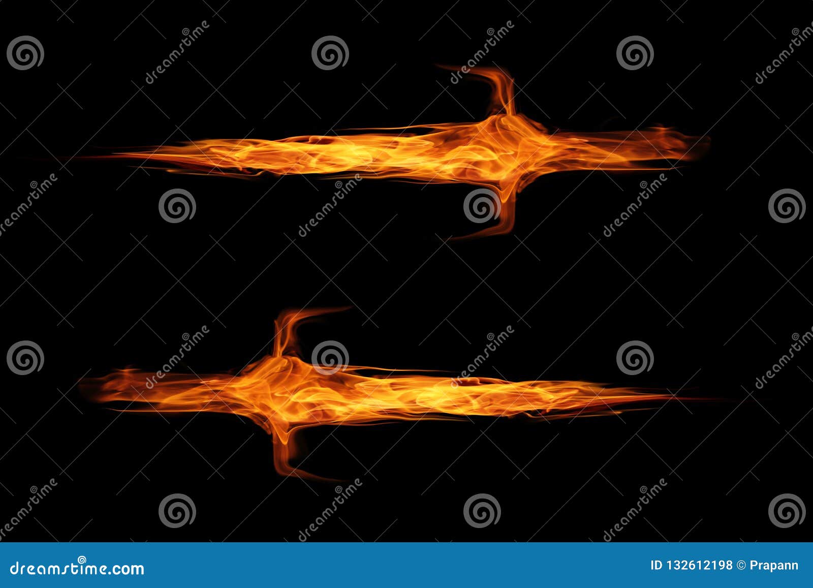 Fire Flame Sword Isolated on Black Stock Illustration - Illustration of ...