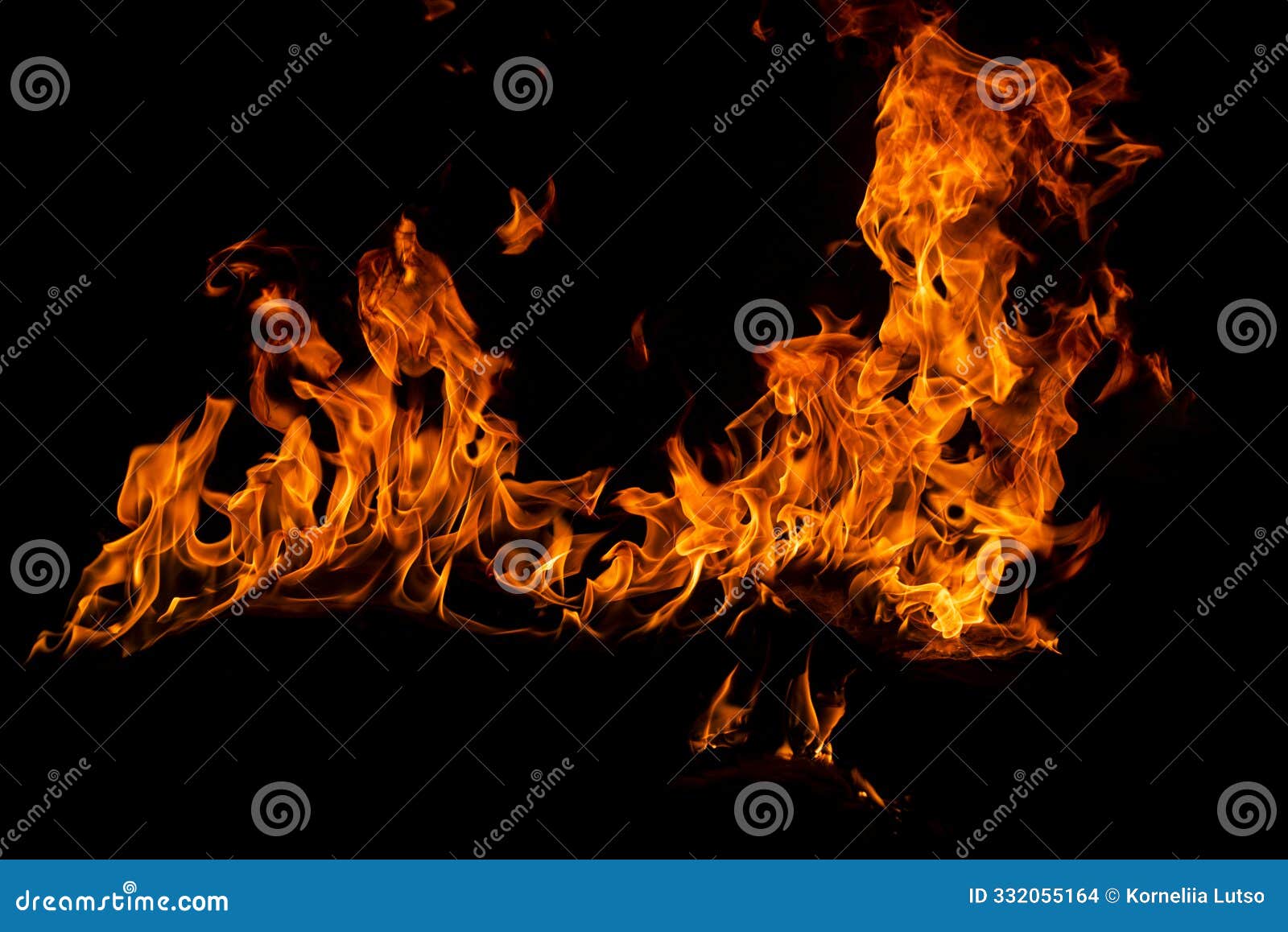 Fire Flame Texture for Banner Background. Burning Fire Lights. Burning ...