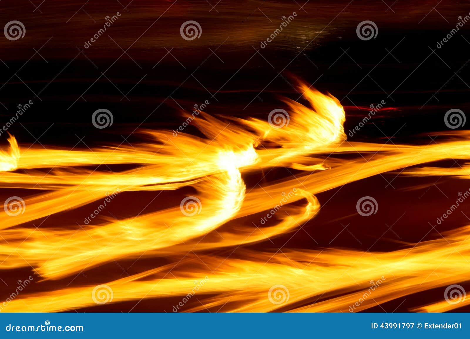Fire Flame Trails Long Exposure Stock Image - Image of heat, action ...