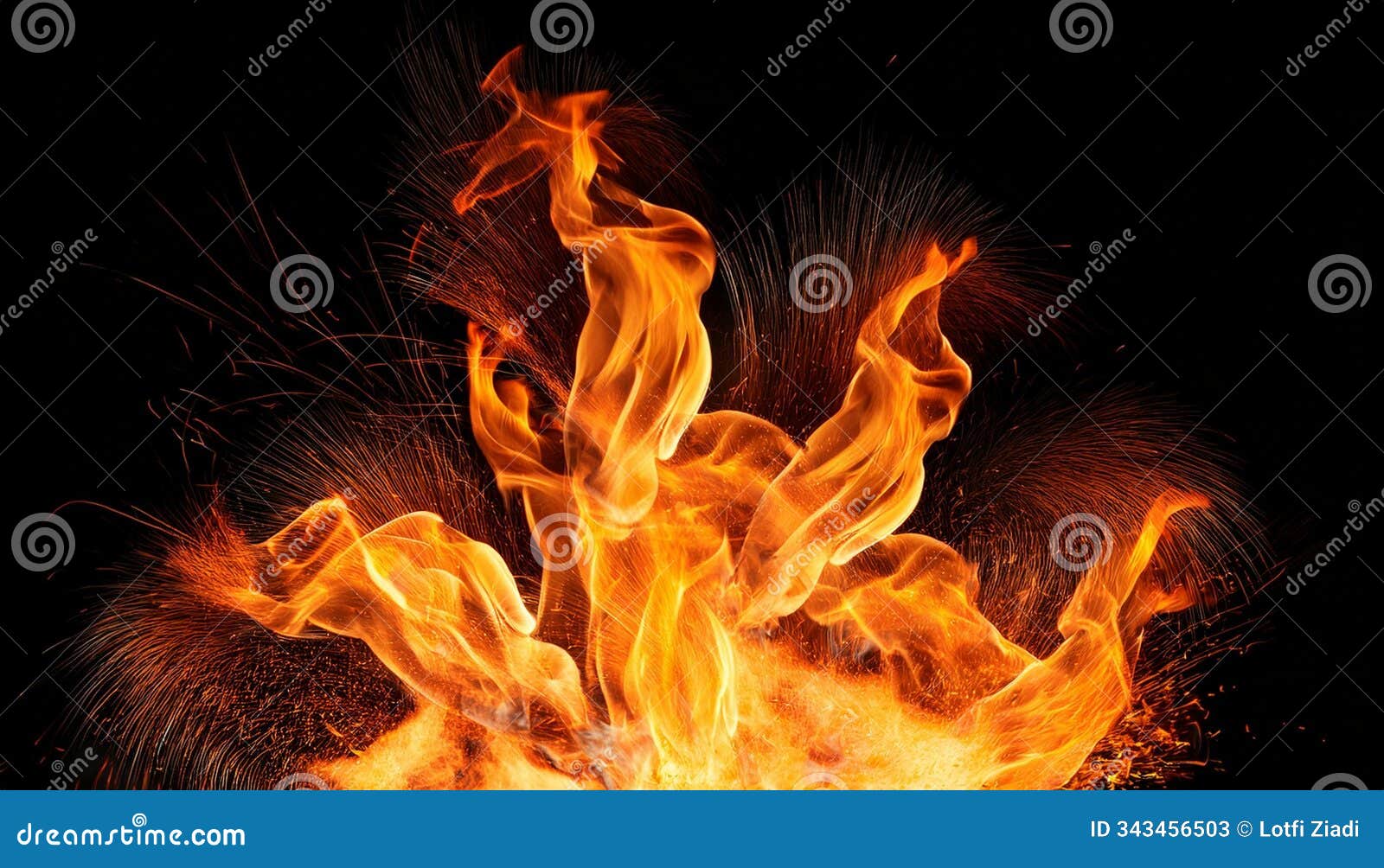 Fire Flame on Transparency Background PNG Stock Illustration ...