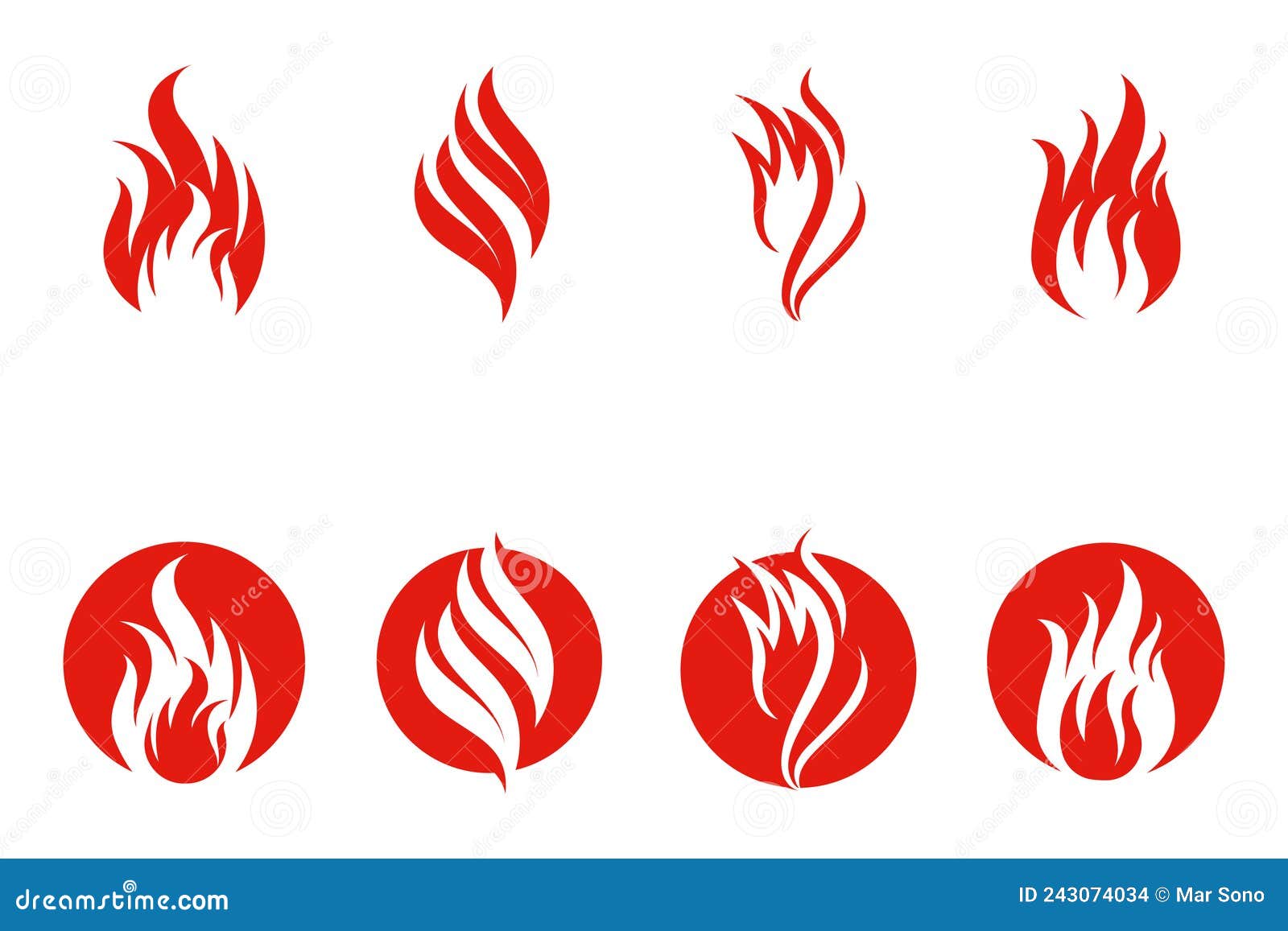 Fire Flame Vector Illustration Design Stock Vector - Illustration of ...