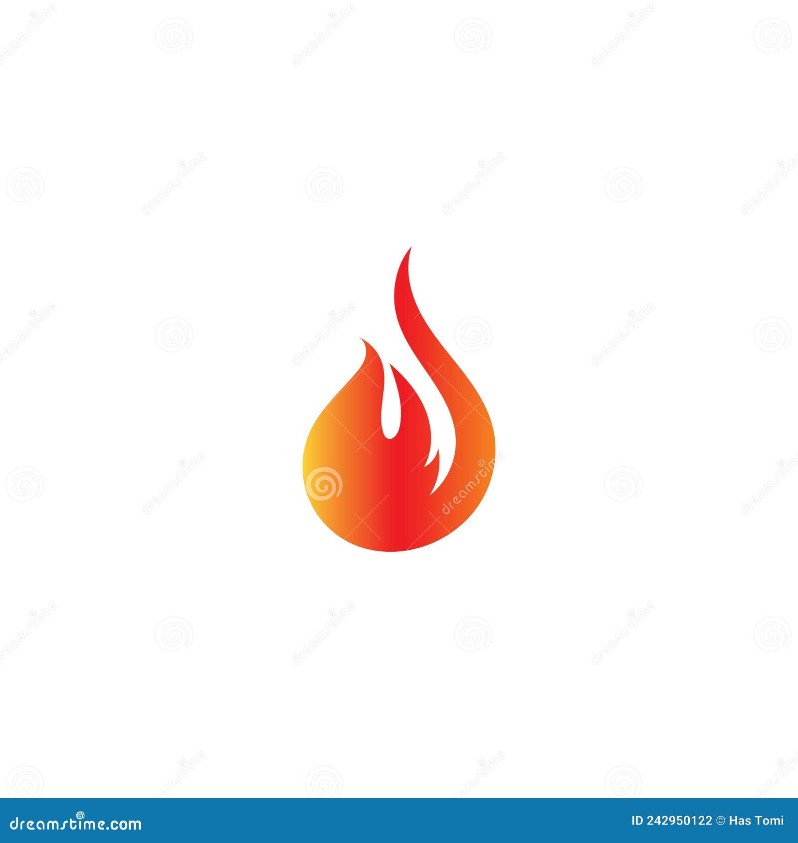 Fire Flame Vector Illustration Design Template Stock Vector ...