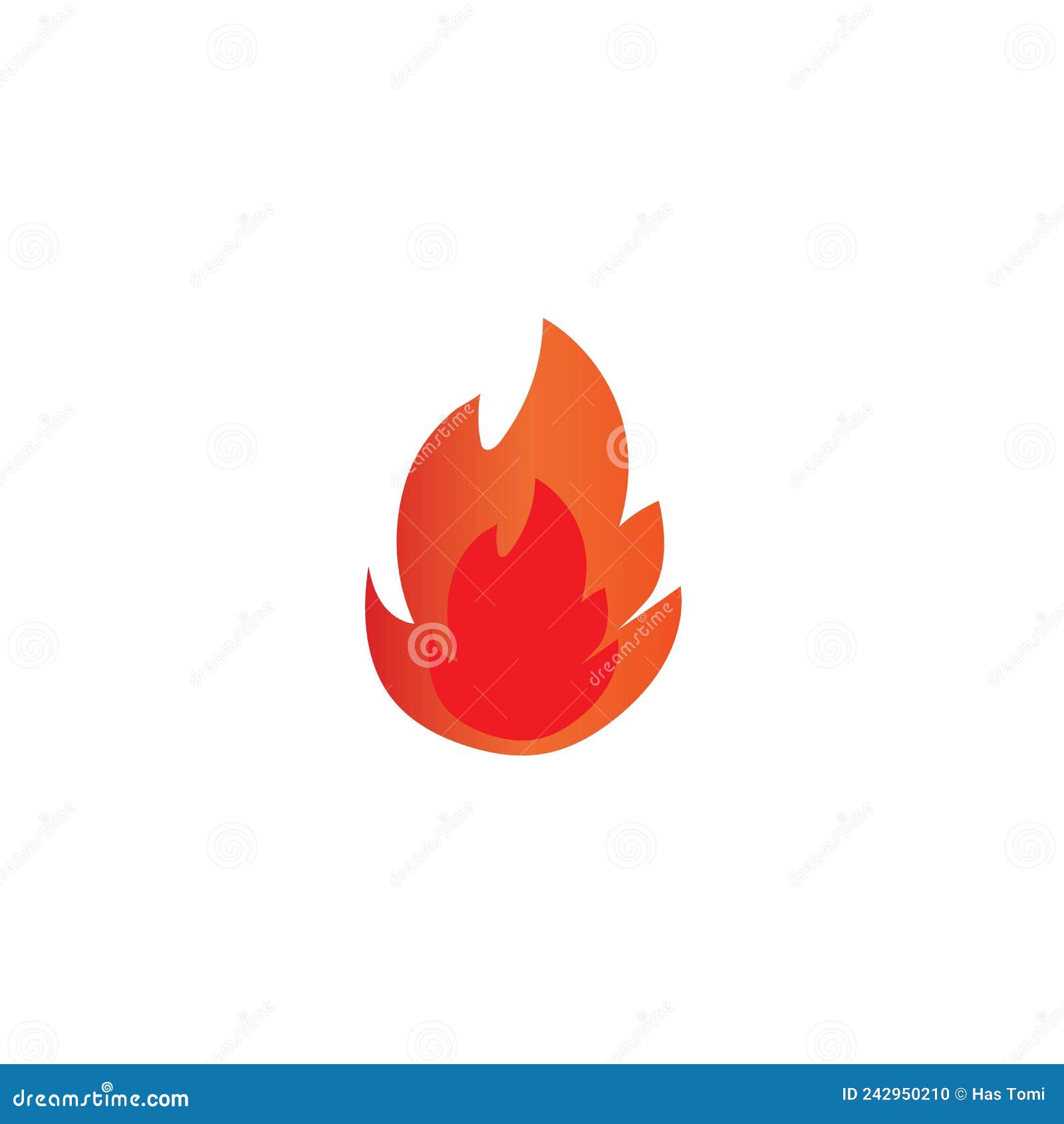 Fire Flame Vector Illustration Design Template Stock Vector ...