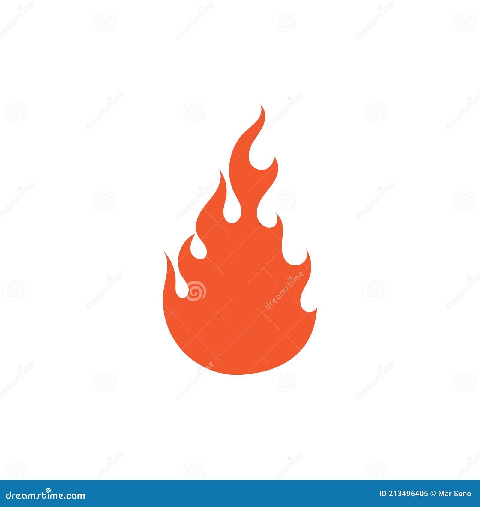 Fire Flame Vector Illustration Design Template Image Stock Vector ...