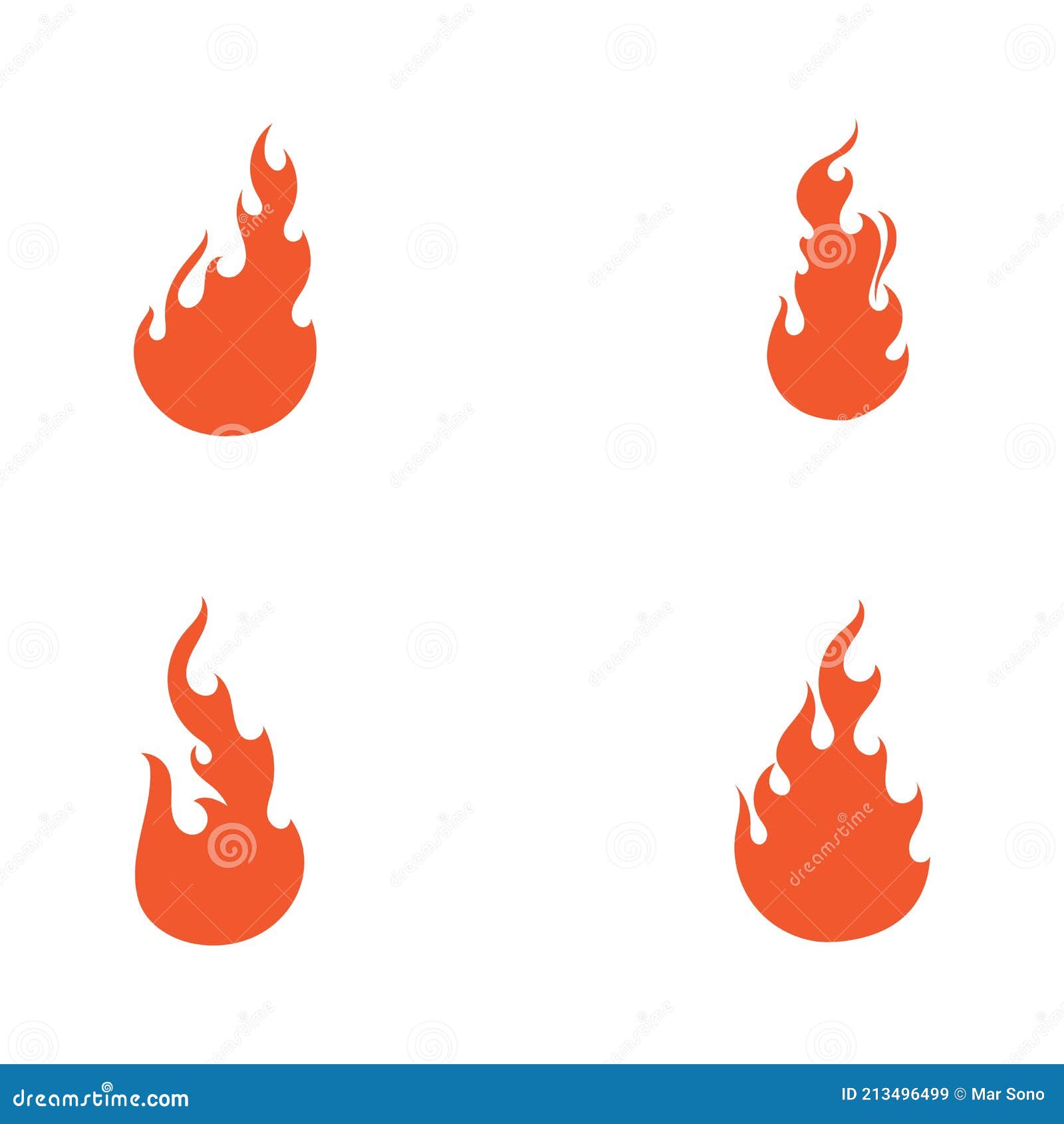 Fire Flame Vector Illustration Design Template Image Stock Vector ...