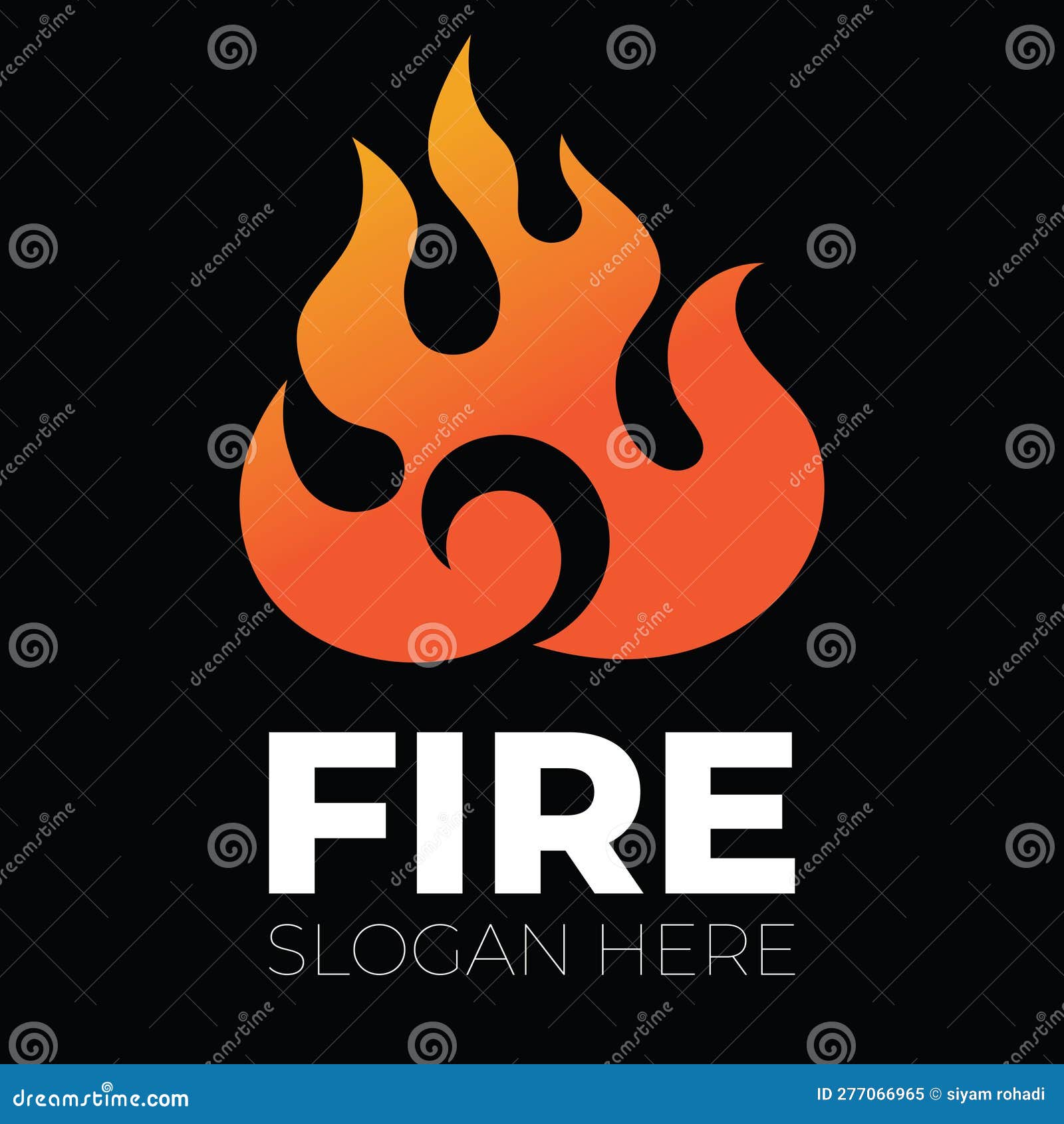 Fire logo stock vector. Illustration of pattern, flame - 277066965