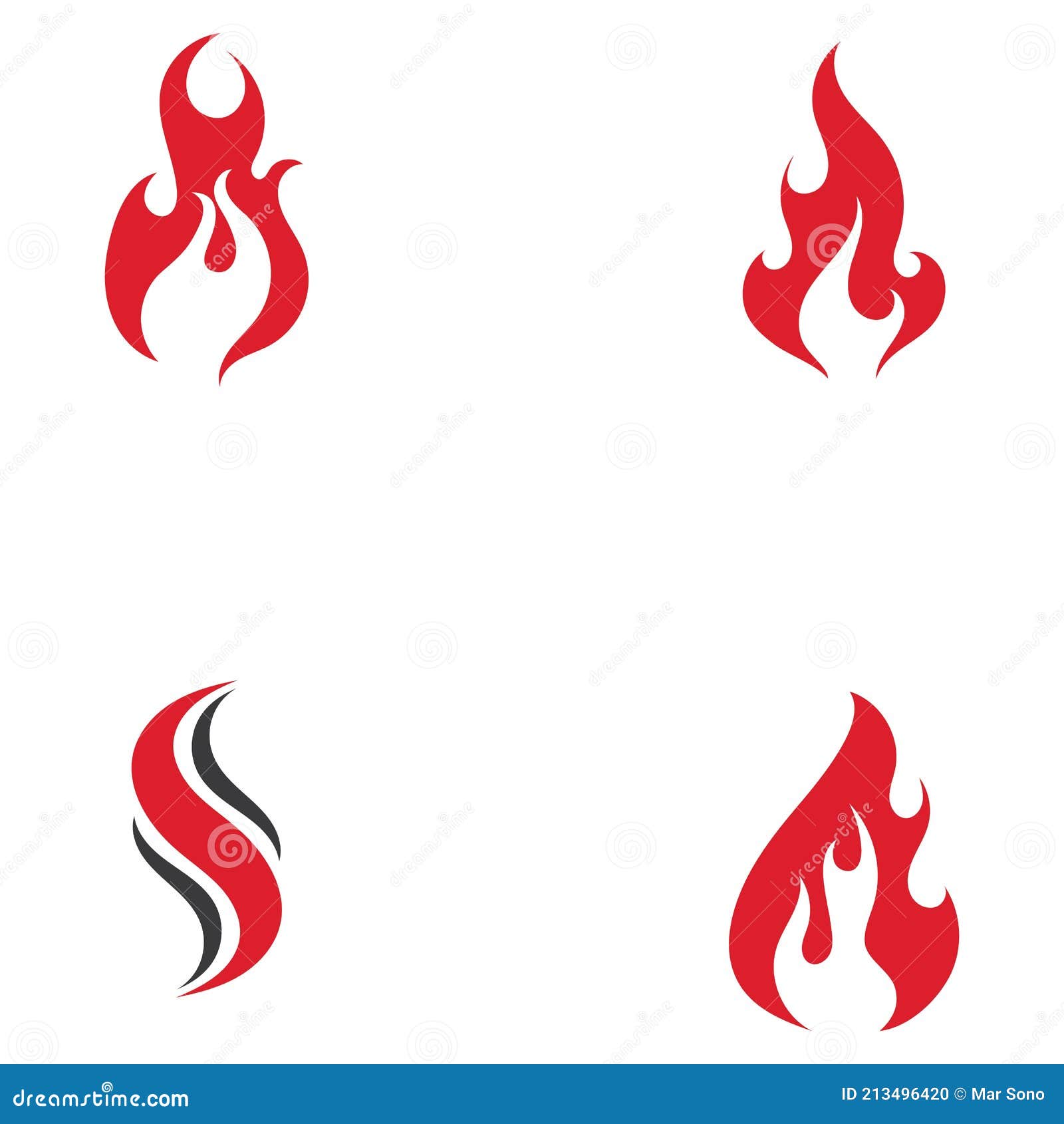 Fire Flame Vector Illustration Design Template Image Stock Vector ...
