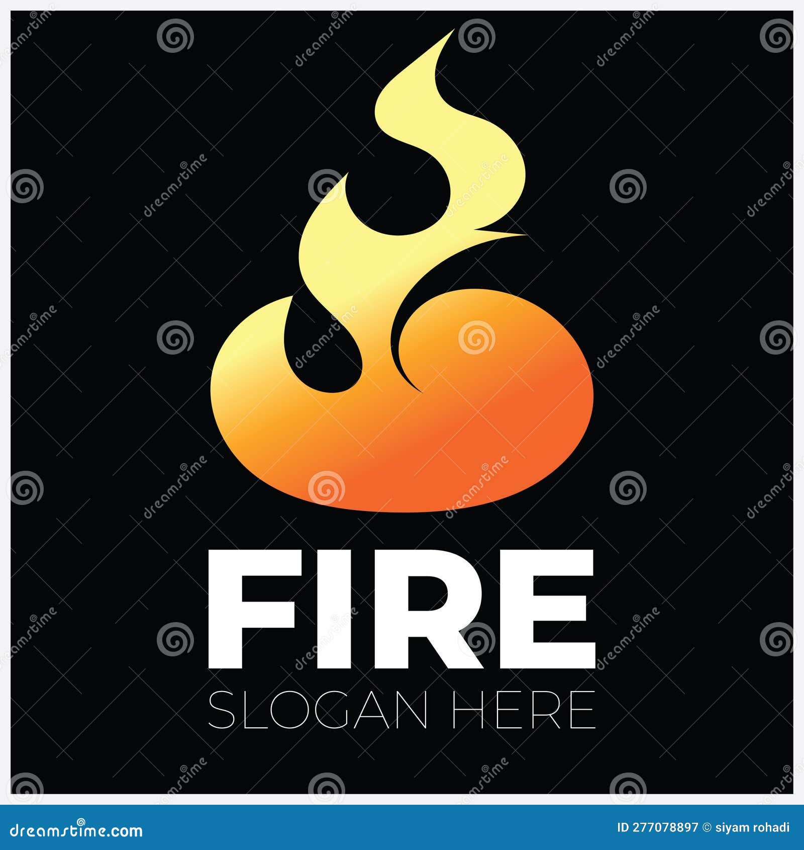 Fire Flame Vector Logo Design Stock Illustration - Illustration of ...