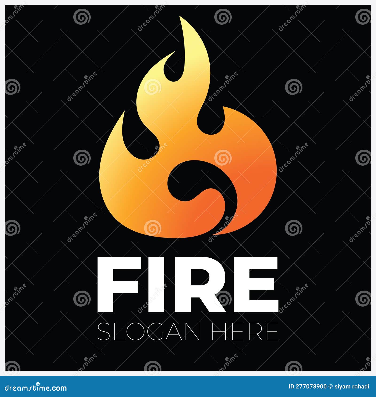 Fire Flame Vector Logo Design Stock Illustration - Illustration of ...
