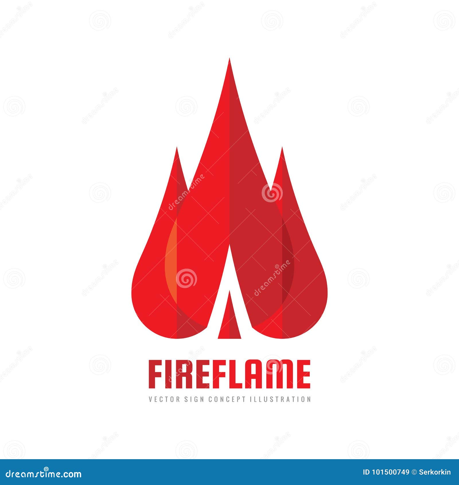 Fire Flame - Vector Logo Template Concept Illustration. Abstract ...