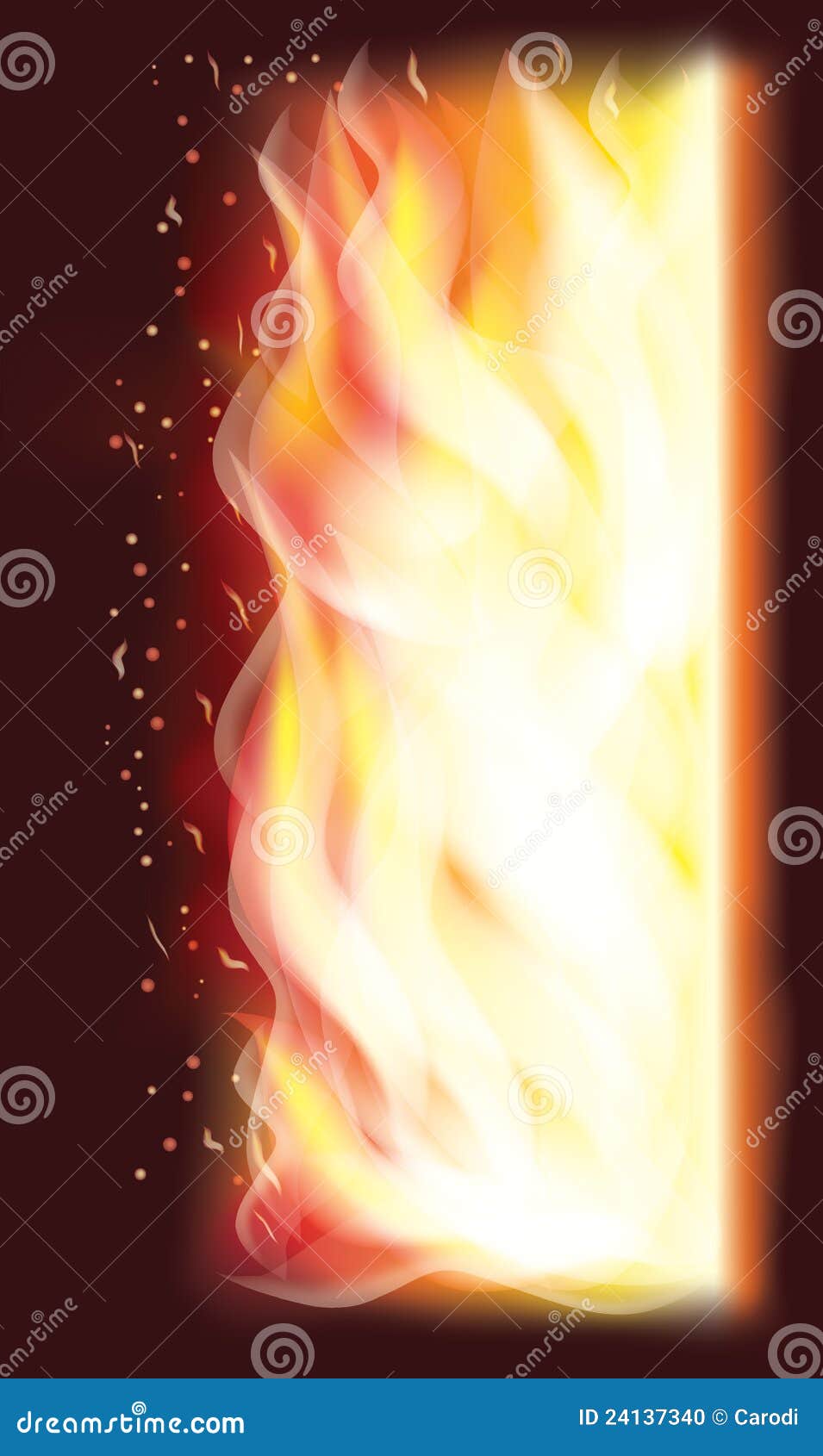 Fire flame vertical banner stock vector. Illustration of beam - 24137340