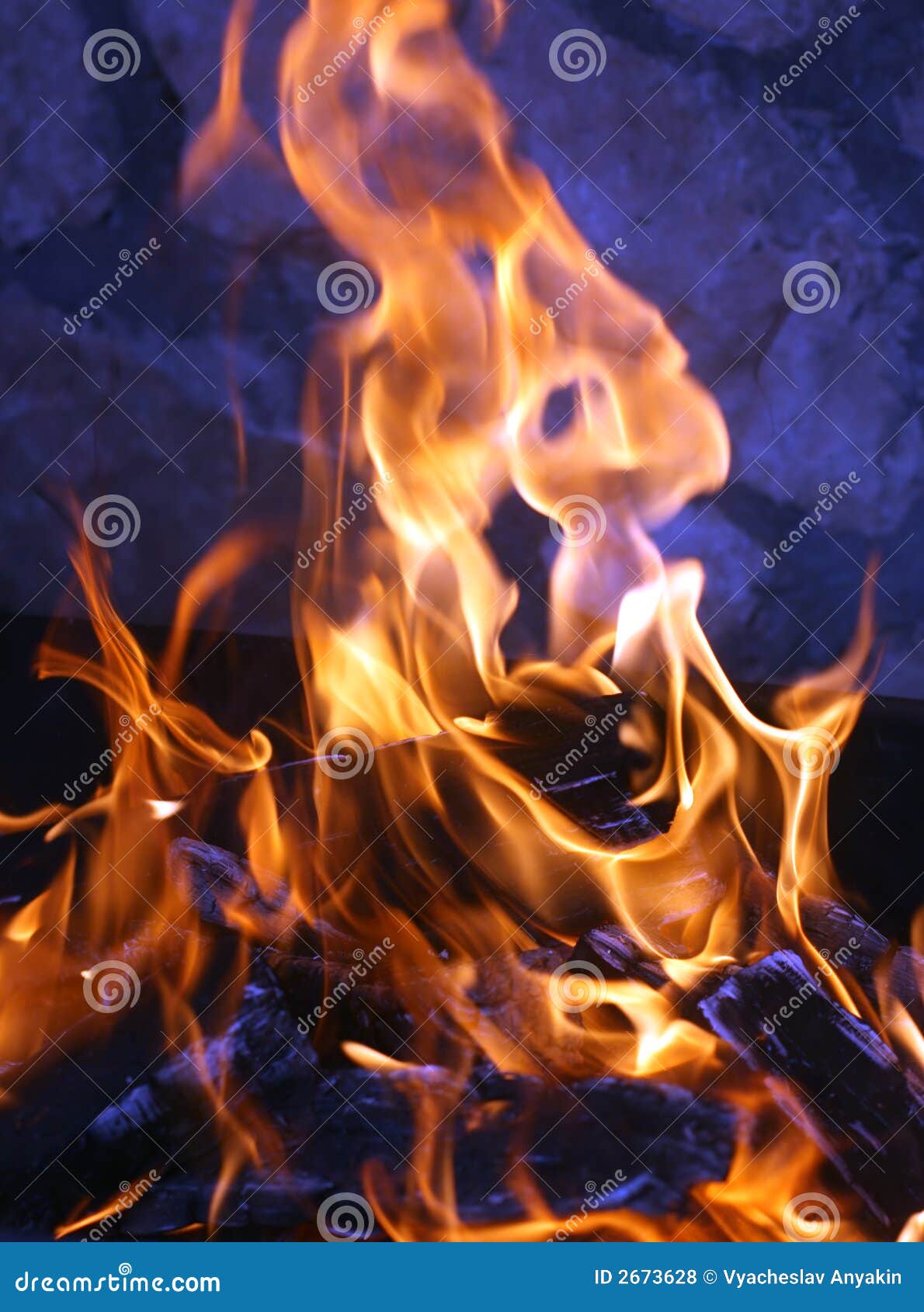 Fire and flames stock photo. Image of exploding, night - 2673628