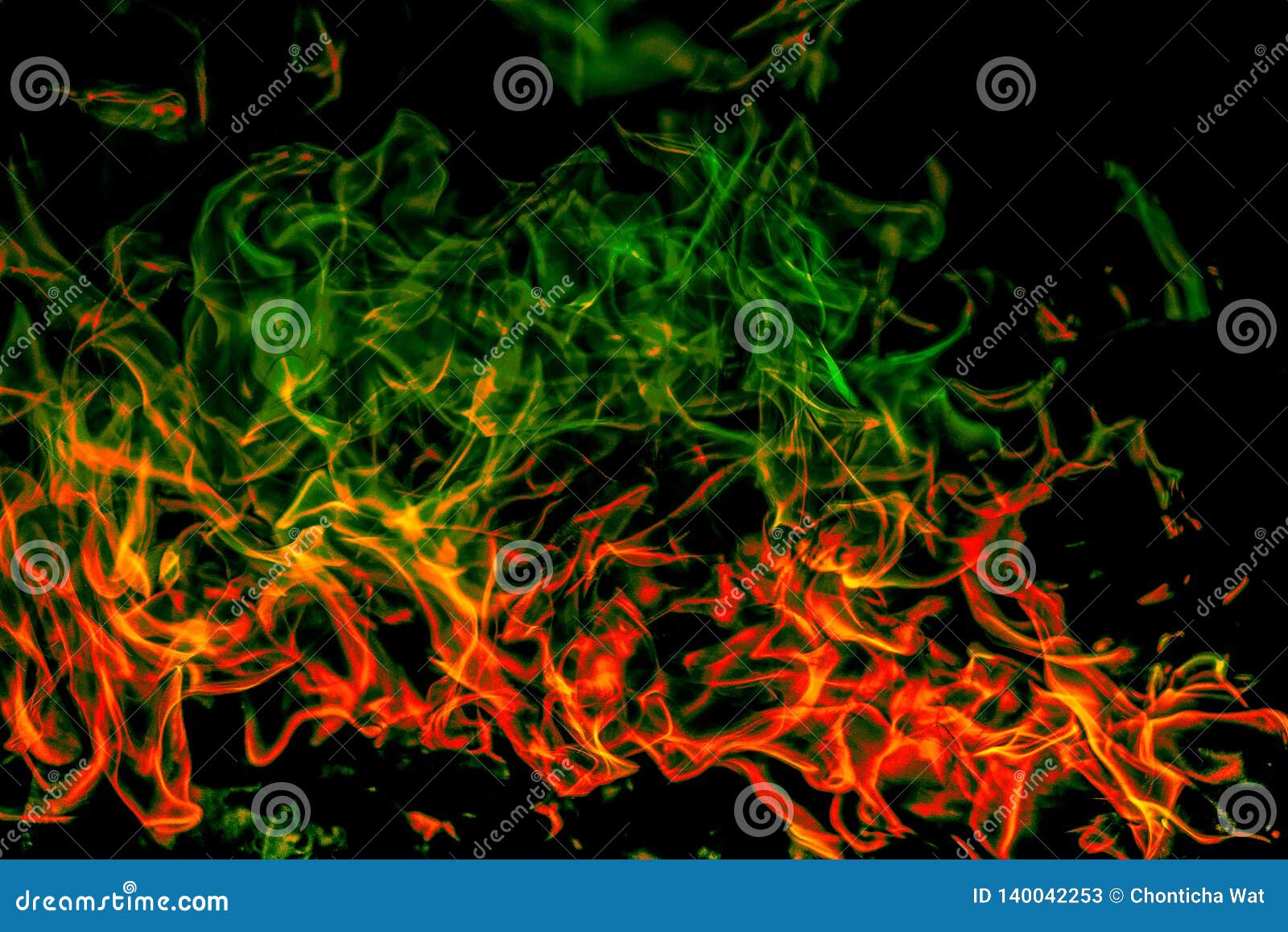 Fire Flames on Abstract Art Black Background Stock Image - Image of ...