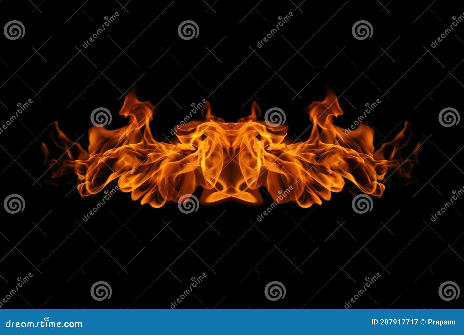 Fire Flames Abstract on Black Background Stock Image - Image of ...