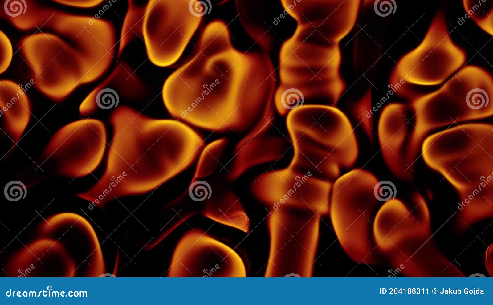 Fire Flames Abstract Wavy Background Stock Illustration - Illustration ...
