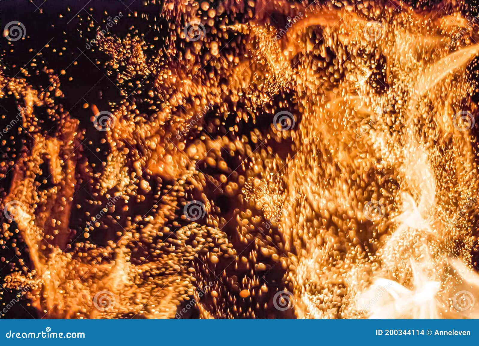 Fire Flames As Nature Element and Abstract Background Stock Photo ...