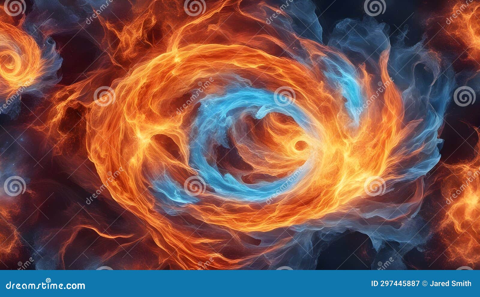Fire Flames Background a Fusion of Fire and Ice, Creating a New Element ...
