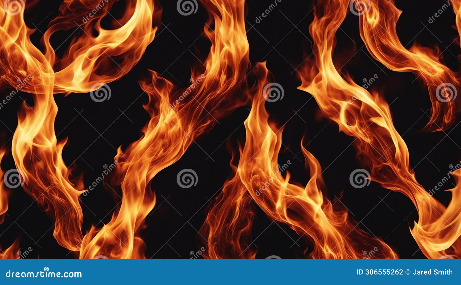 Fire Flames Background a Pattern of Fire Flames, Creating a Contrast of ...