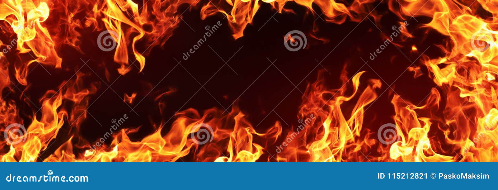 Fire Flames Fire With Curved Edges Royalty-Free Stock Photo ...