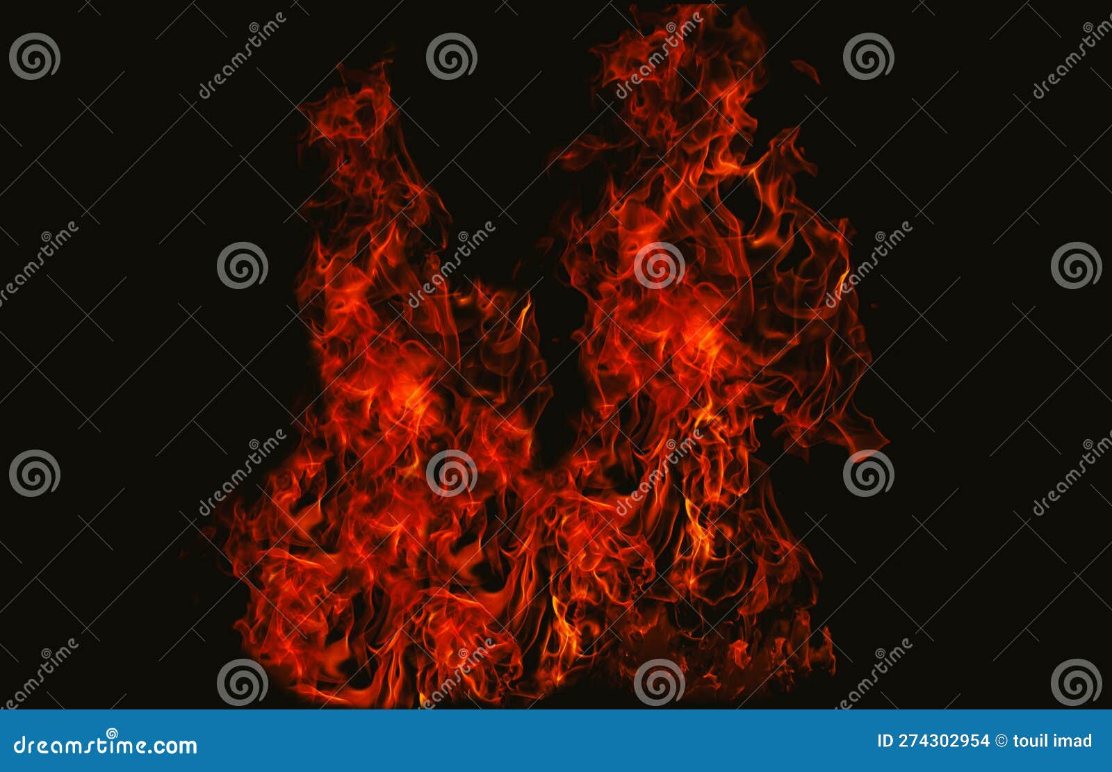 Fire Flames on Black Background. Fire Flames on Black Background Stock ...