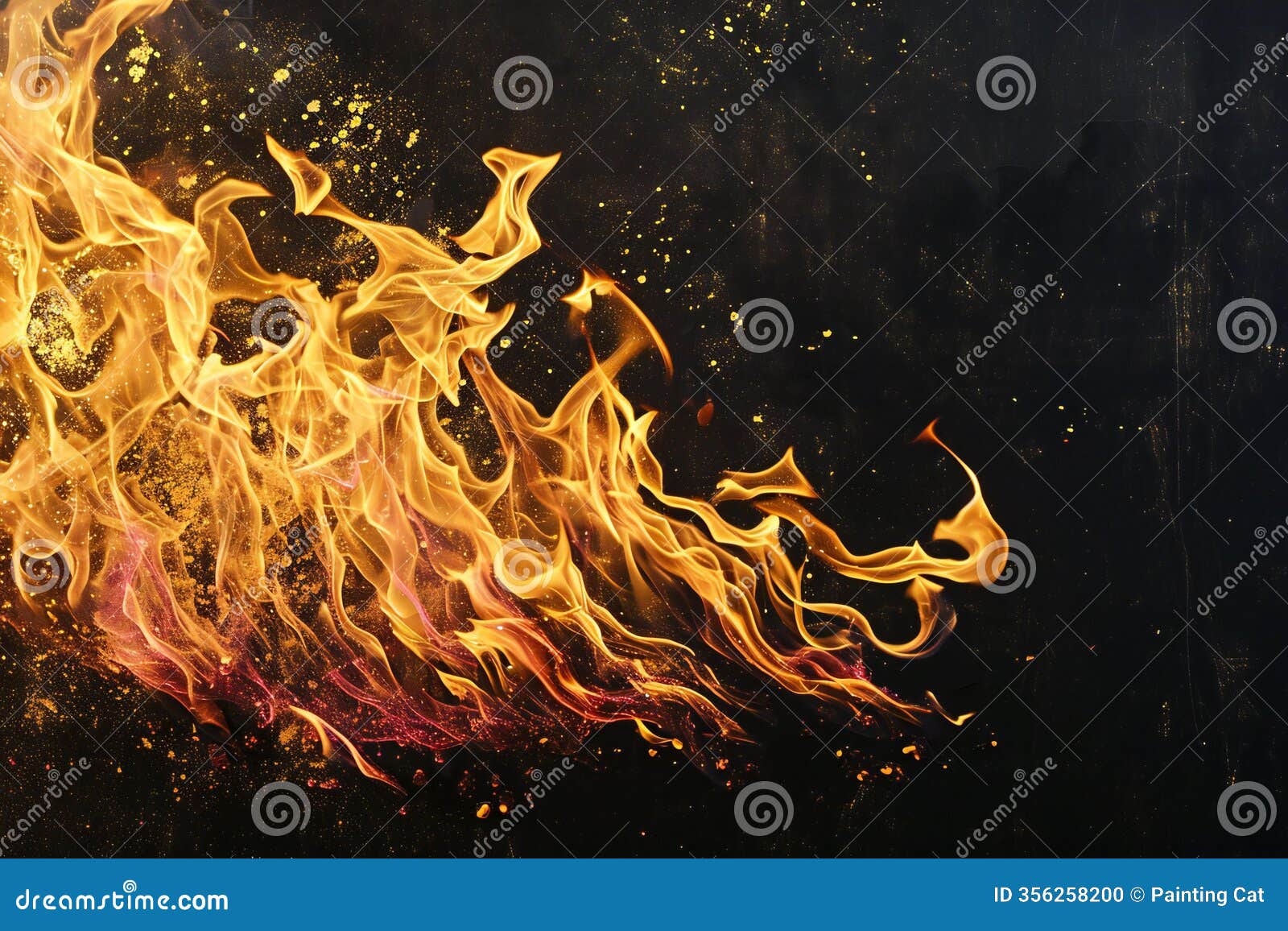 Abstract Blaze Fire Flame Texture For Banner Background.Texture Of Fire ...