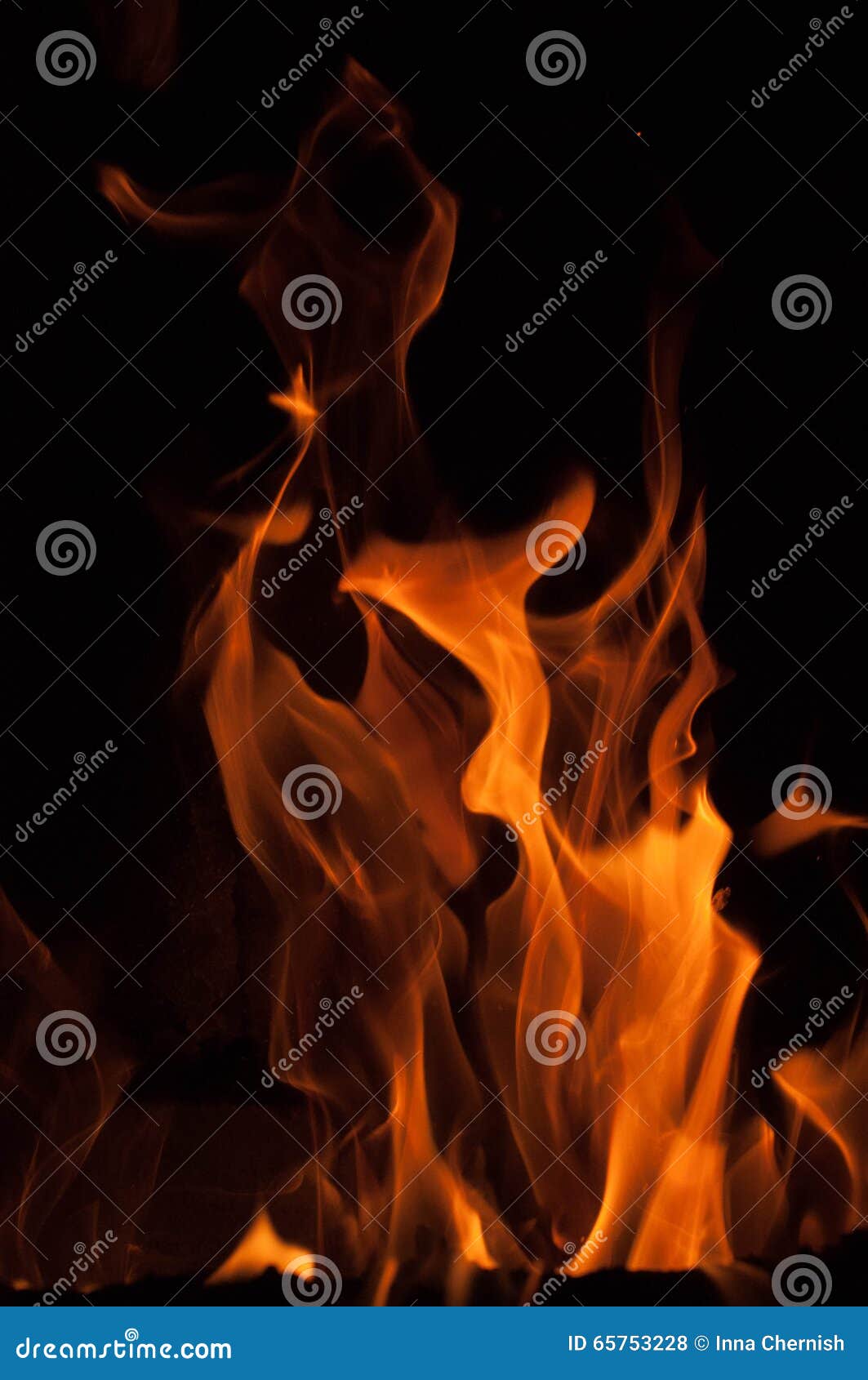 Fire Flames On A Black Background. Blaze Fire Flame Texture Background ...