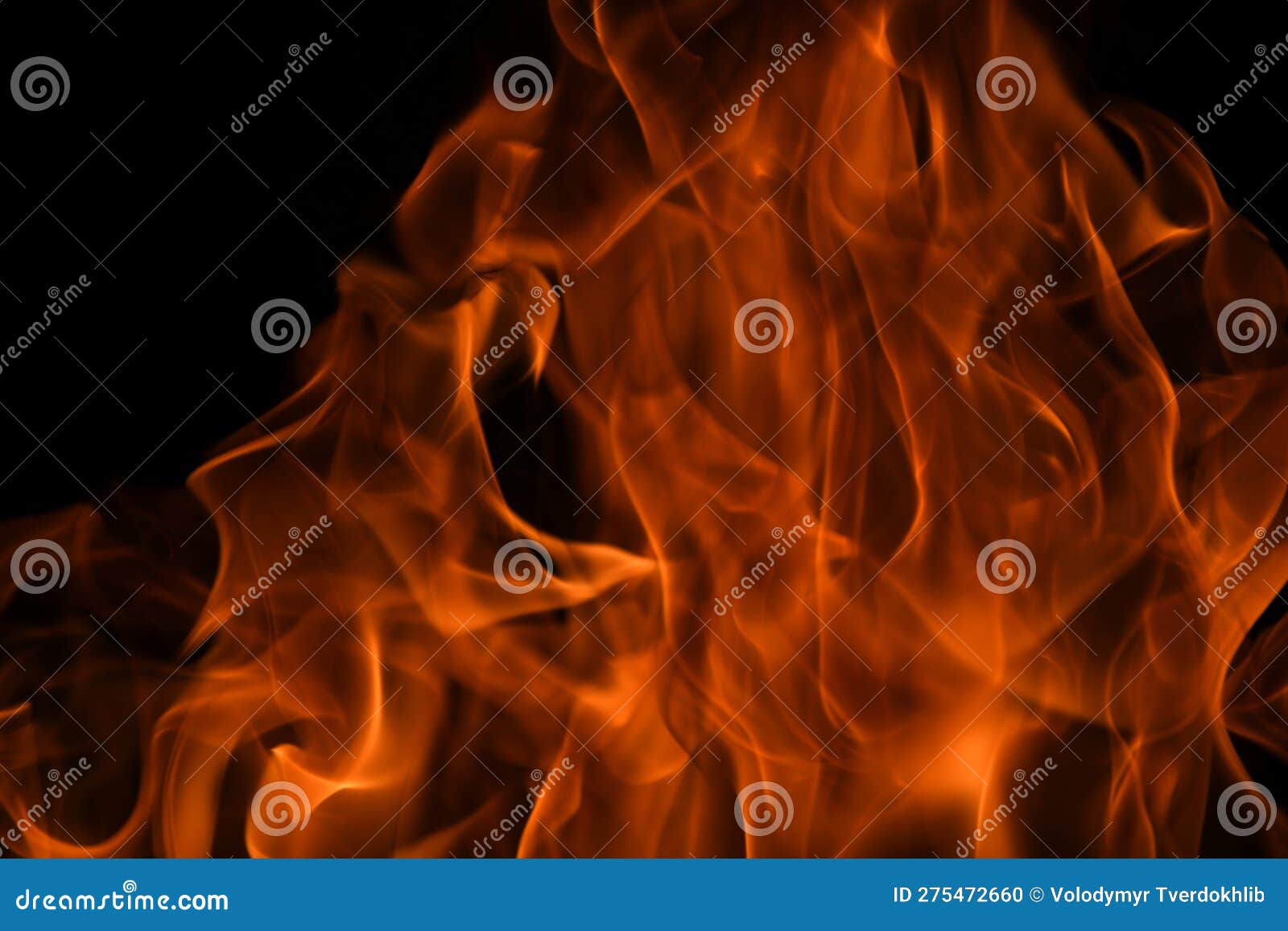 Fire Flames on Black Background. Fire Burn Flame Isolated, Abstract ...