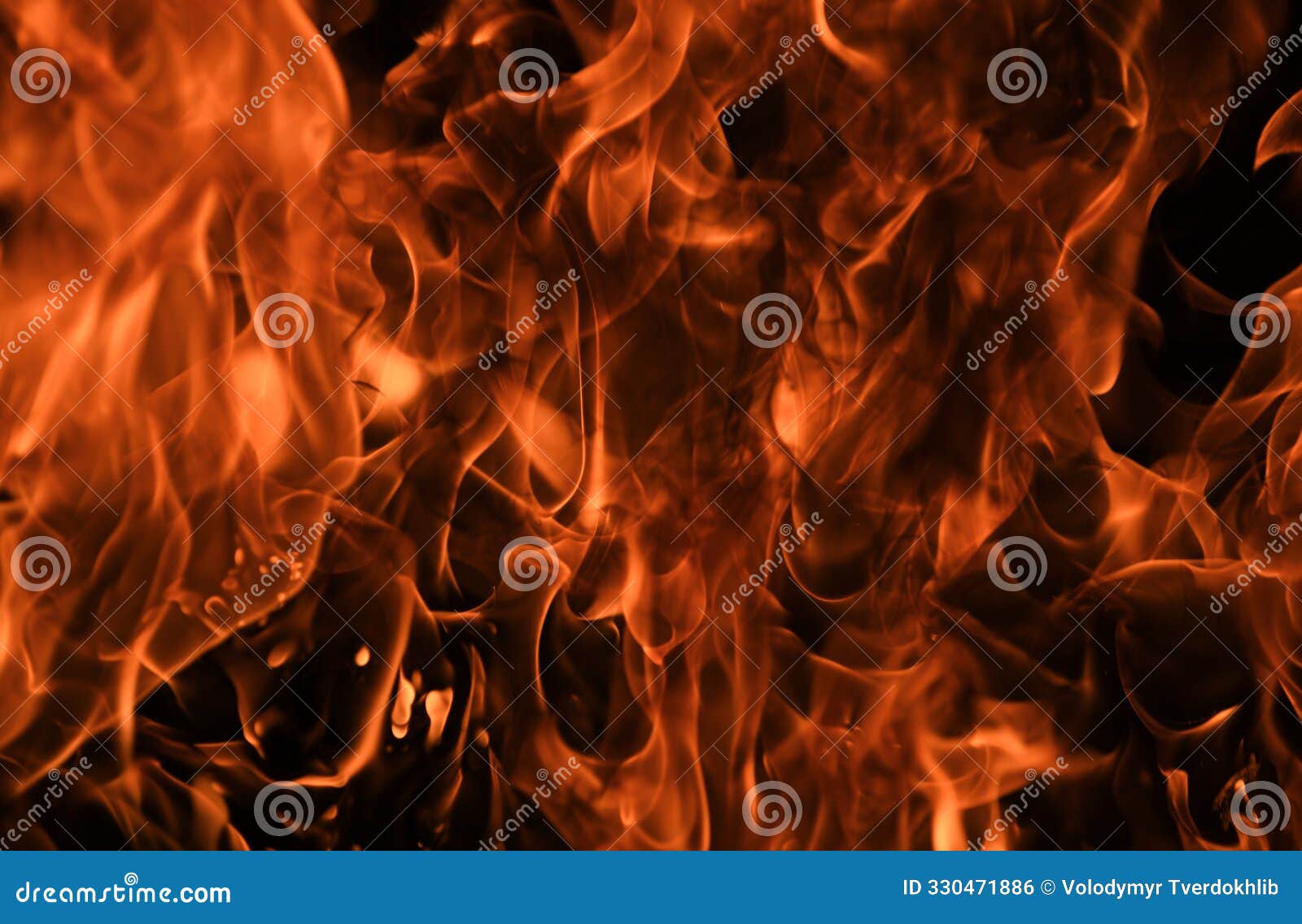 Fire Flames on Black Background. Fire Burn Flame Isolated, Abstract ...