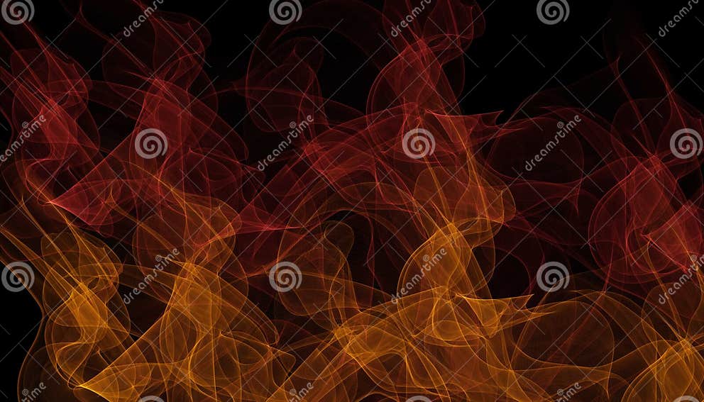 Fire Flames on Black Background. Fire Flame Motion Pattern Abstract ...
