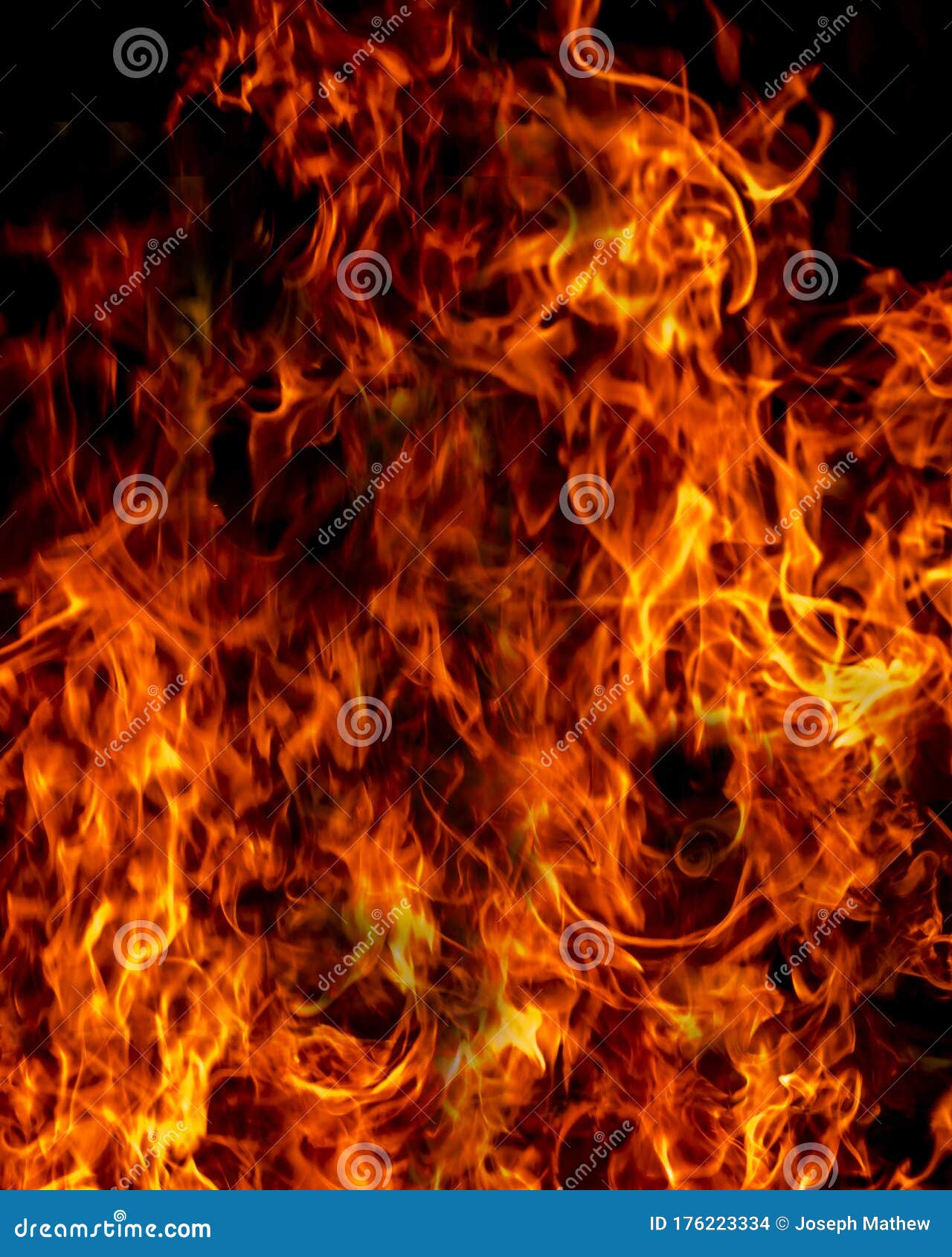 Background Of Flames And Glowing Embers In Campfire Royalty-Free Stock ...