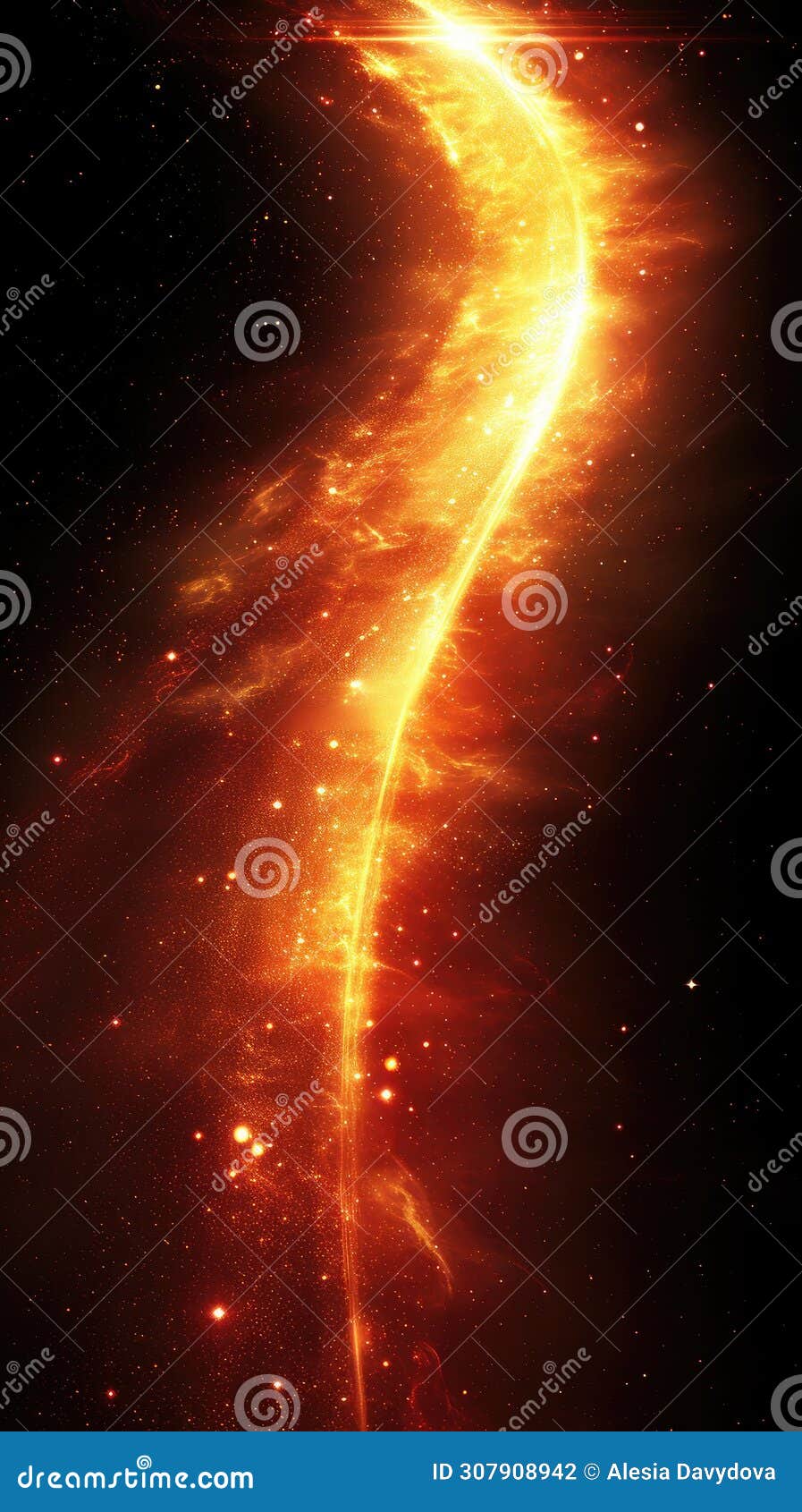 Fire Flames on Black Background, Vertical Wallpaper Stock Photo - Image ...