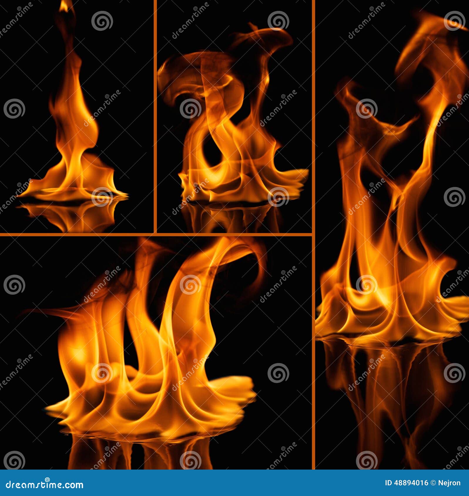 Fire flames on black stock photo. Image of glowing, element - 48894016