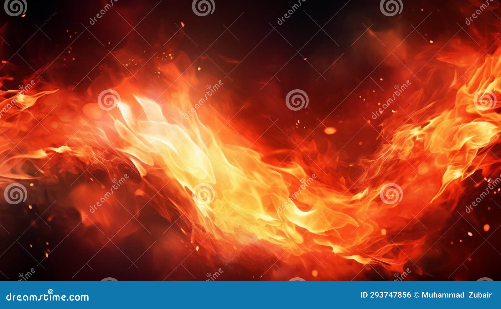 Fire Flames Burning Abstract Background Generated by AI Tool. Stock ...