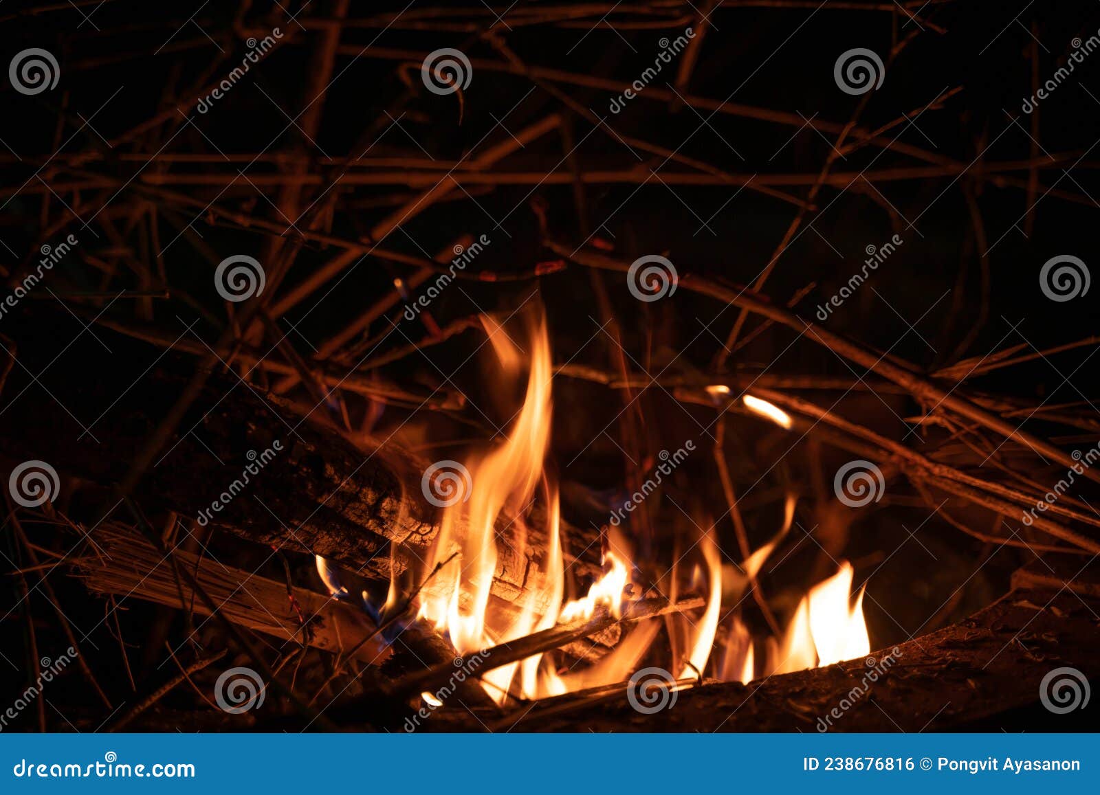 Fire and Flames. Flames and Burning Sparks Close Up, Fire Patterns ...