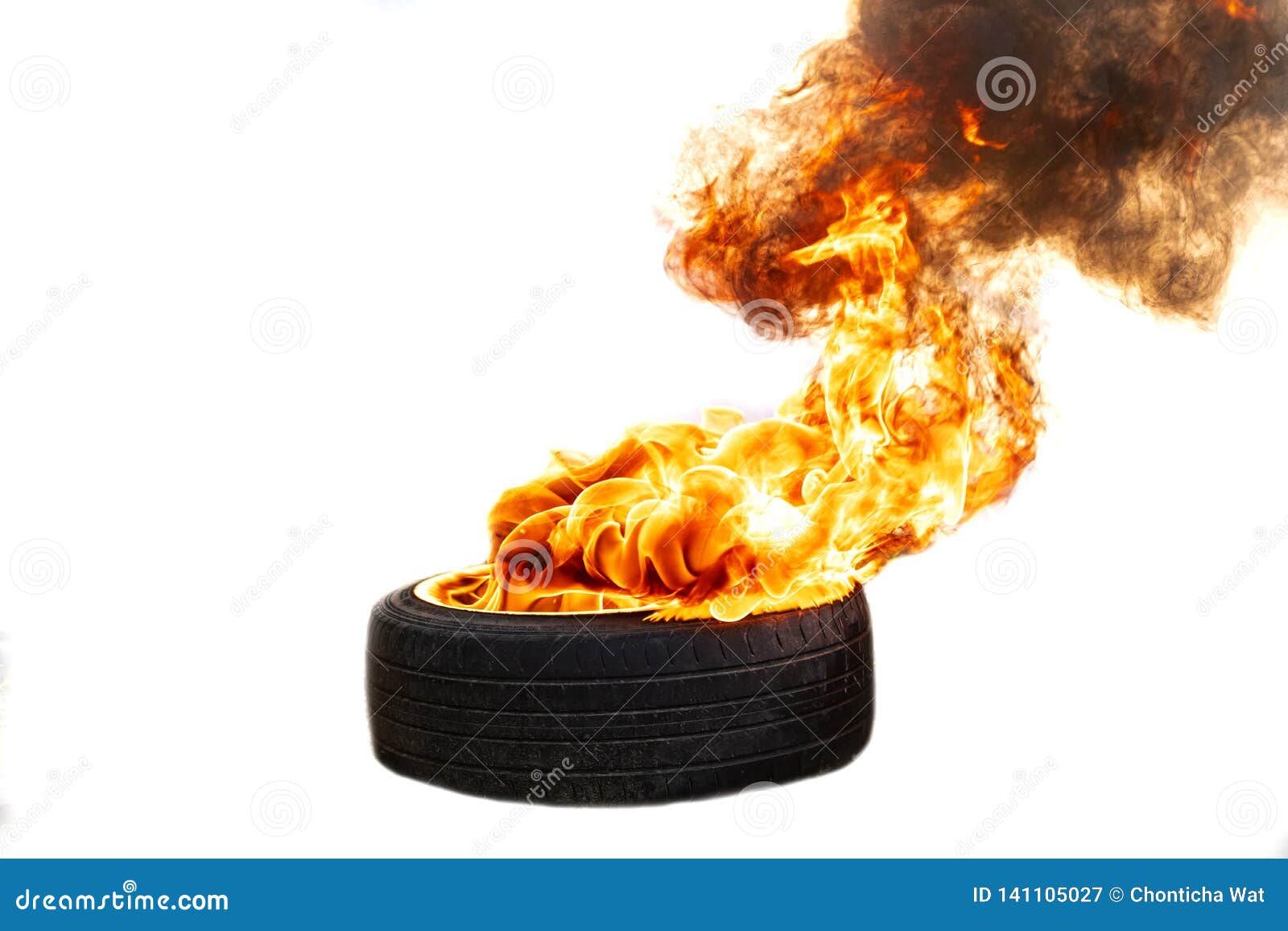 Fire Flames Burning Tire Red Hot Stock Image - Image of environment ...