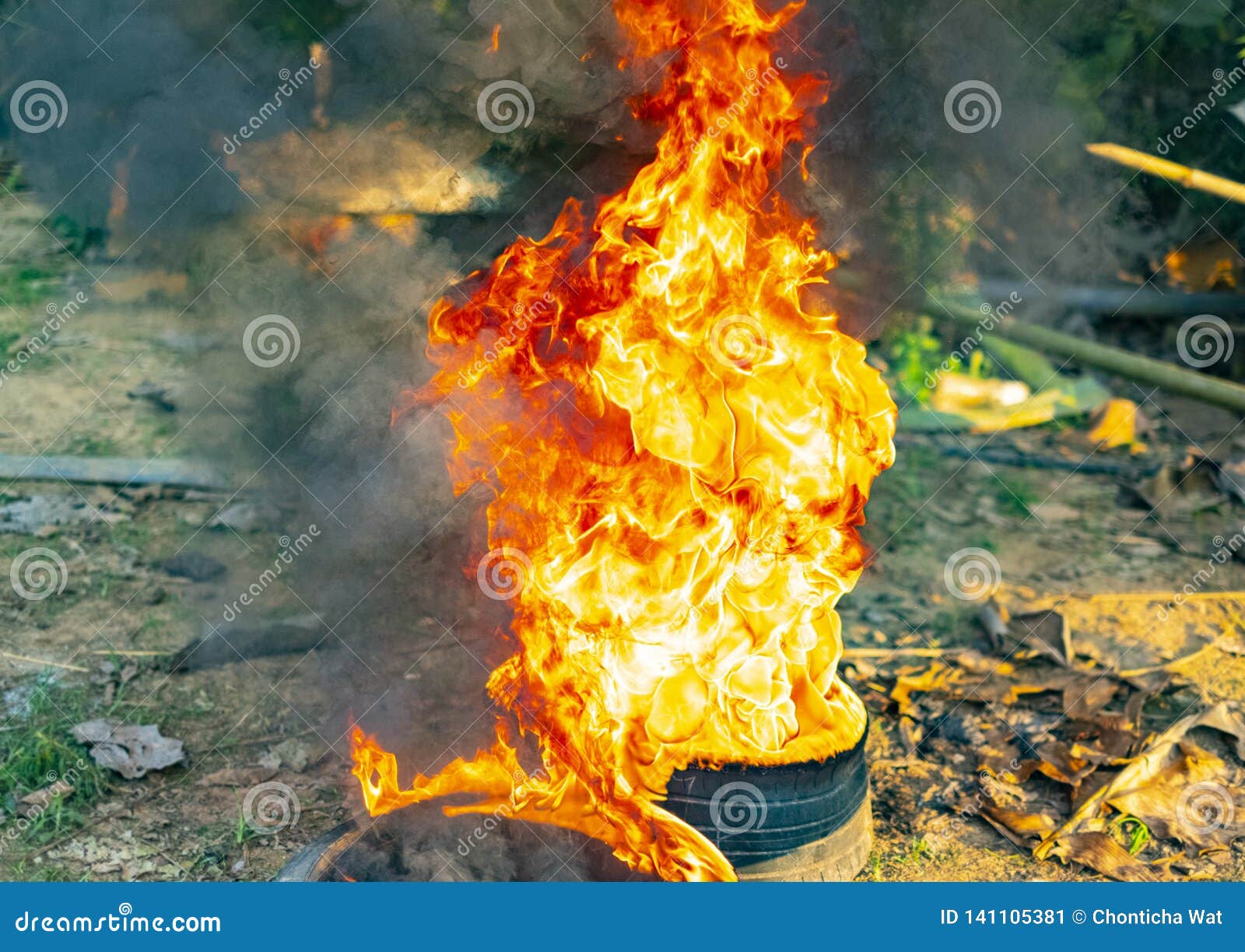 Fire Flames Burning Tire Red Hot Stock Image - Image of hell, burn ...
