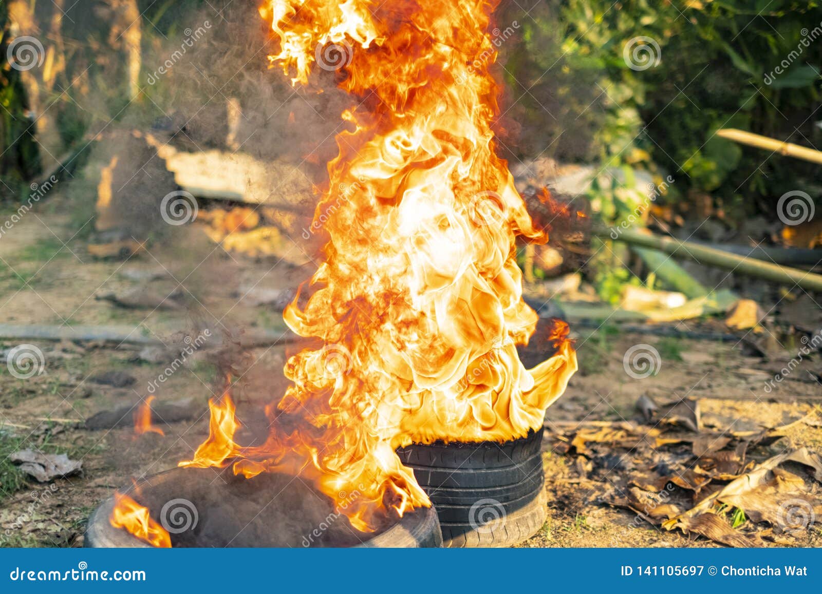 Fire Flames Burning Tire Red Hot Stock Image - Image of abstract, heat ...