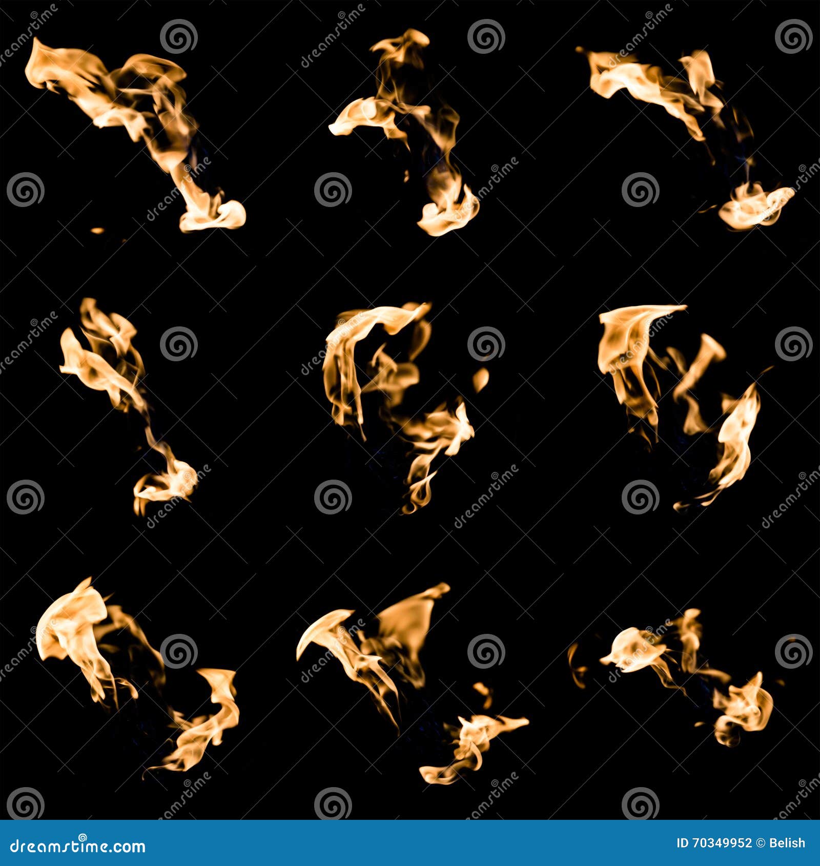 Fire flames collage stock photo. Image of inferno, explosion - 70349952